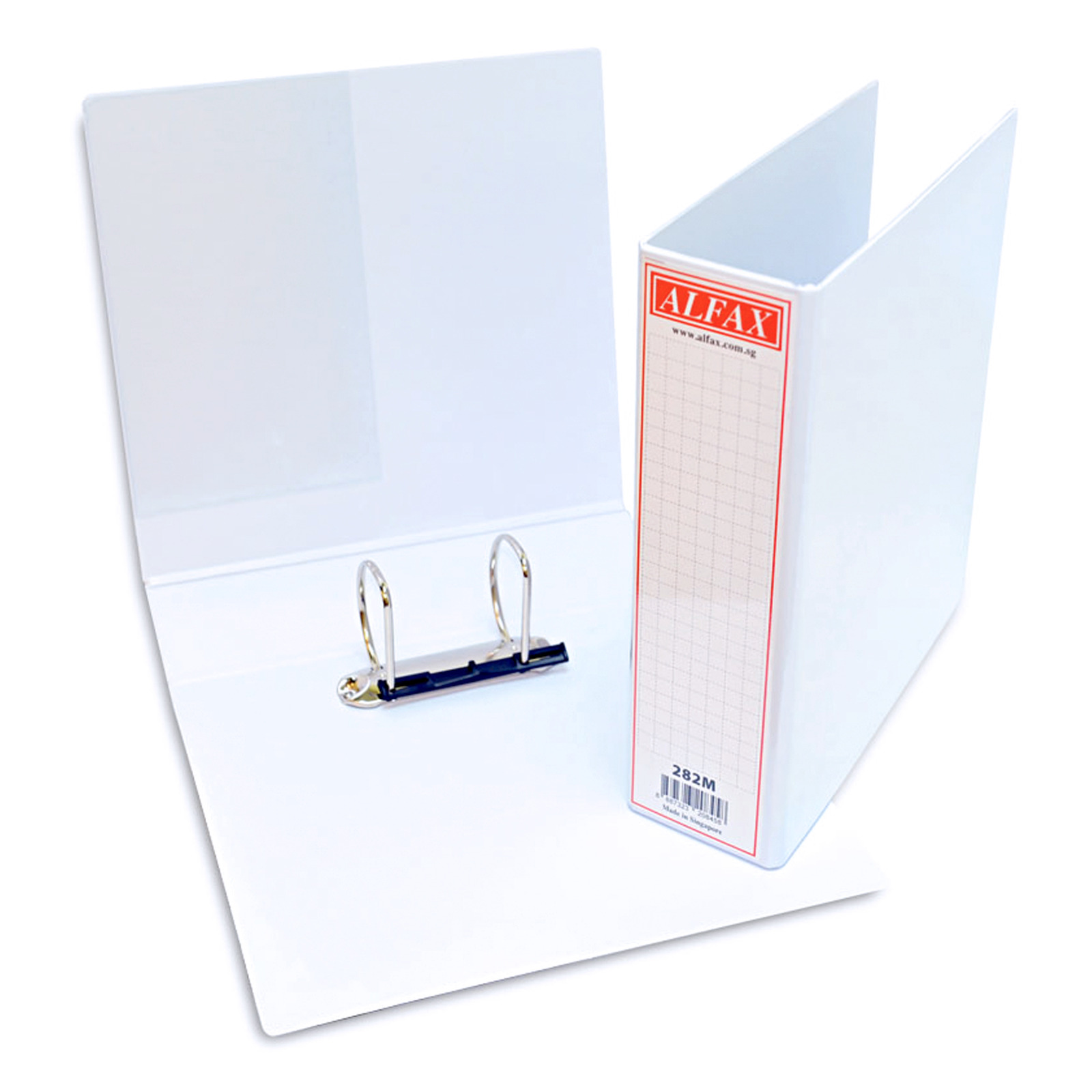 Alfax 282M White Laminated Binder File A4 - 65mm | NTUC FairPrice