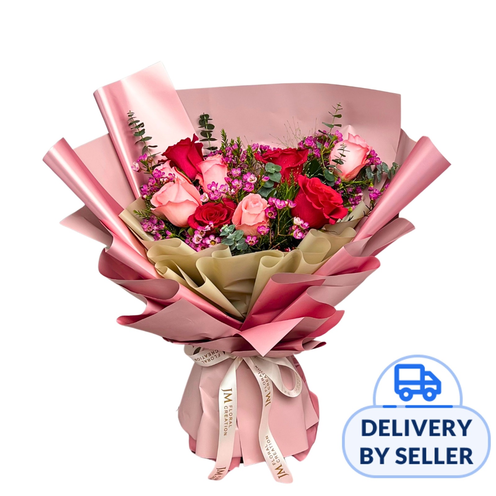 JM Flower Sweet Passion Bouquet (9 Roses) | NTUC FairPrice