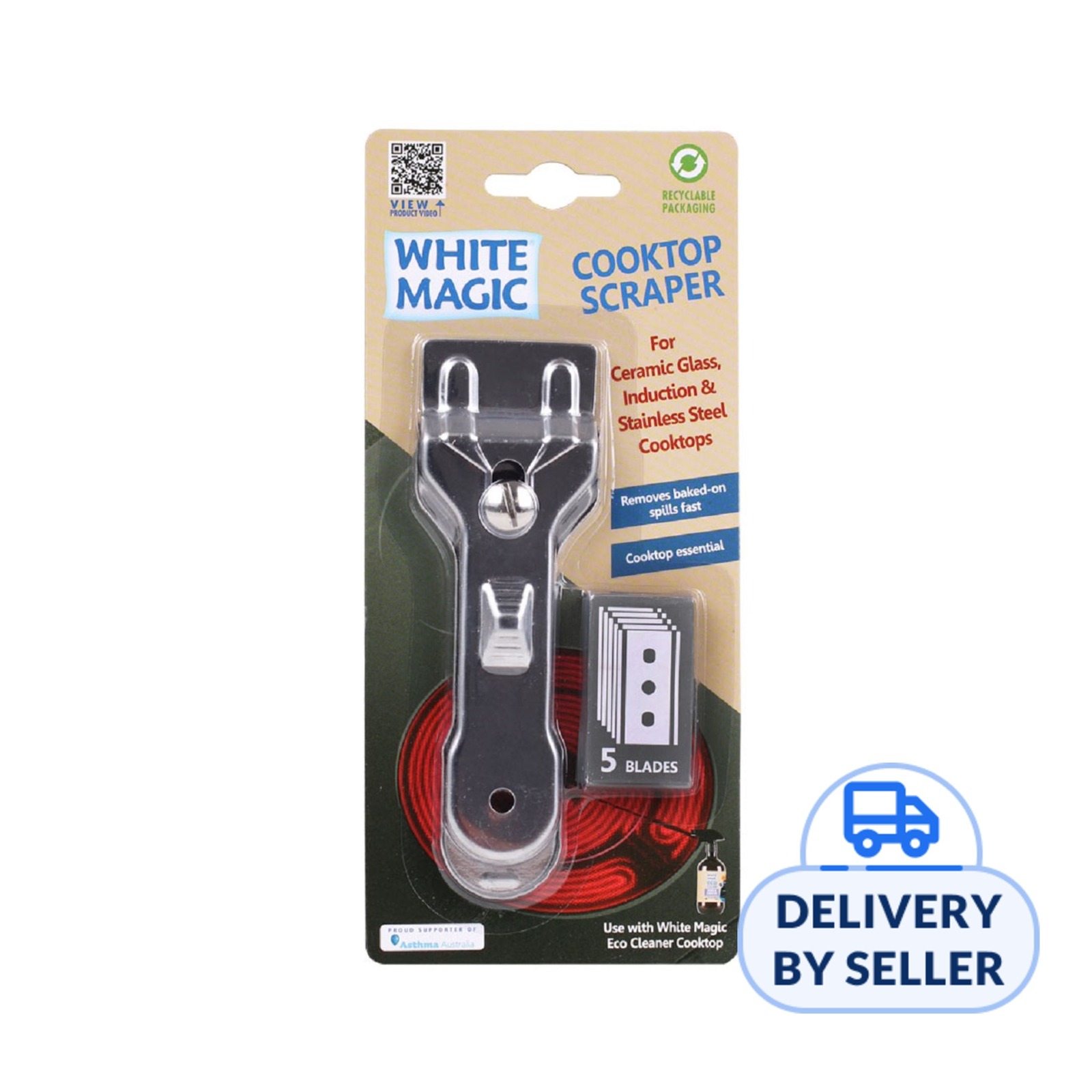 White Magic Cooktop Scraper | NTUC FairPrice