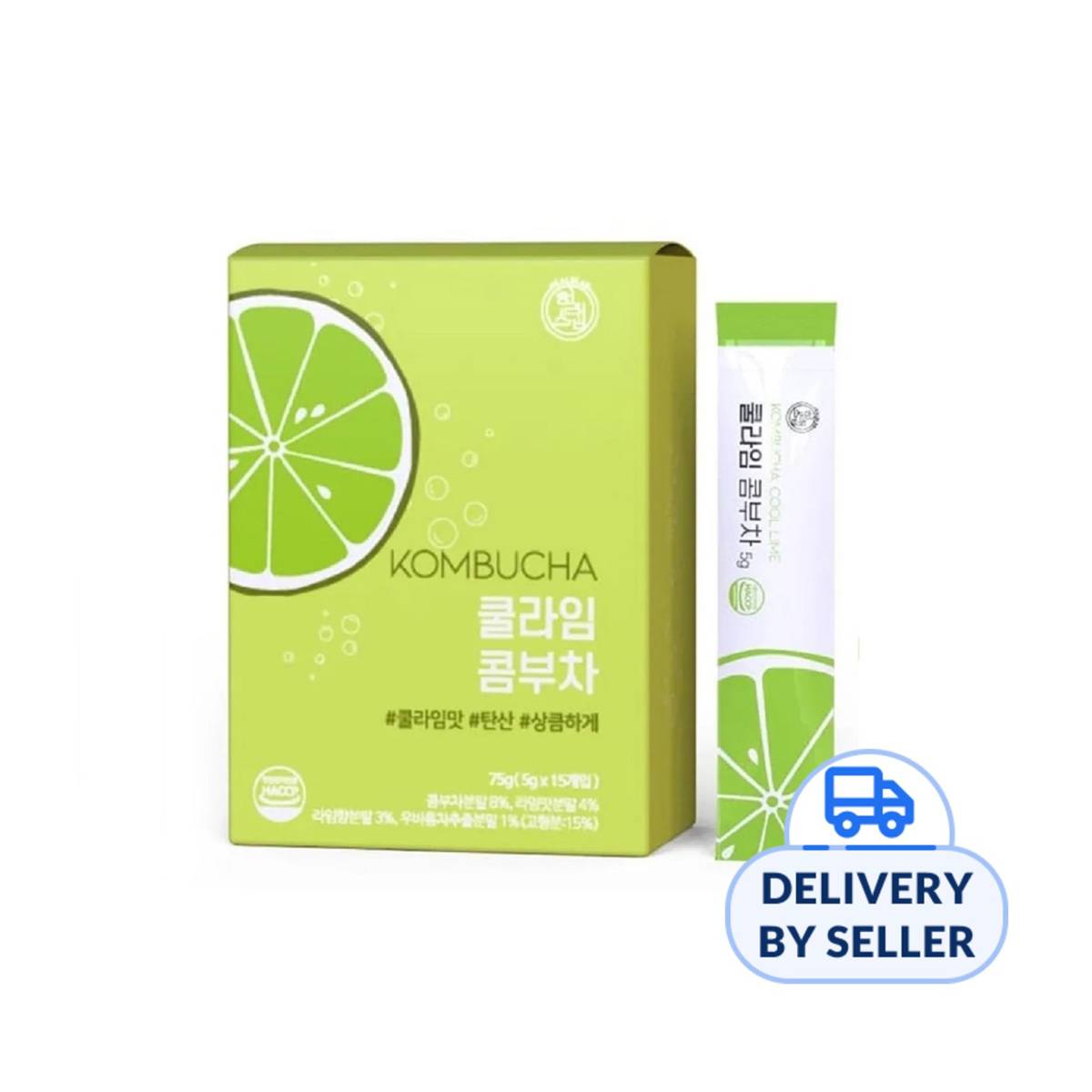 HEALSLAB Instant Kombucha Fermented Powdered Drink, Cool Lime | NTUC FairPrice