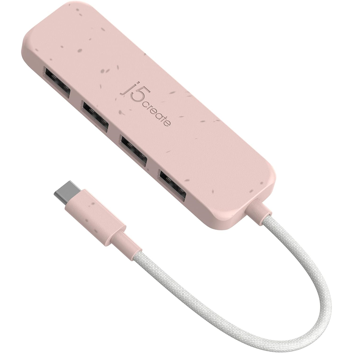 J5Create USB-C 4-Ports Type-A Gen 2 Hub - Rose (JCH341ER) | NTUC FairPrice