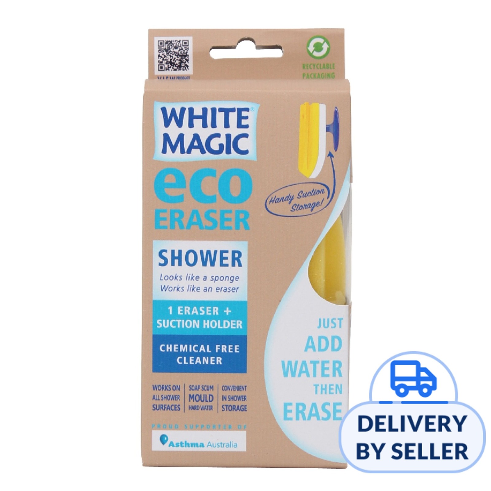 White Magic Eco Eraser Shower Eraser Sponge | NTUC FairPrice