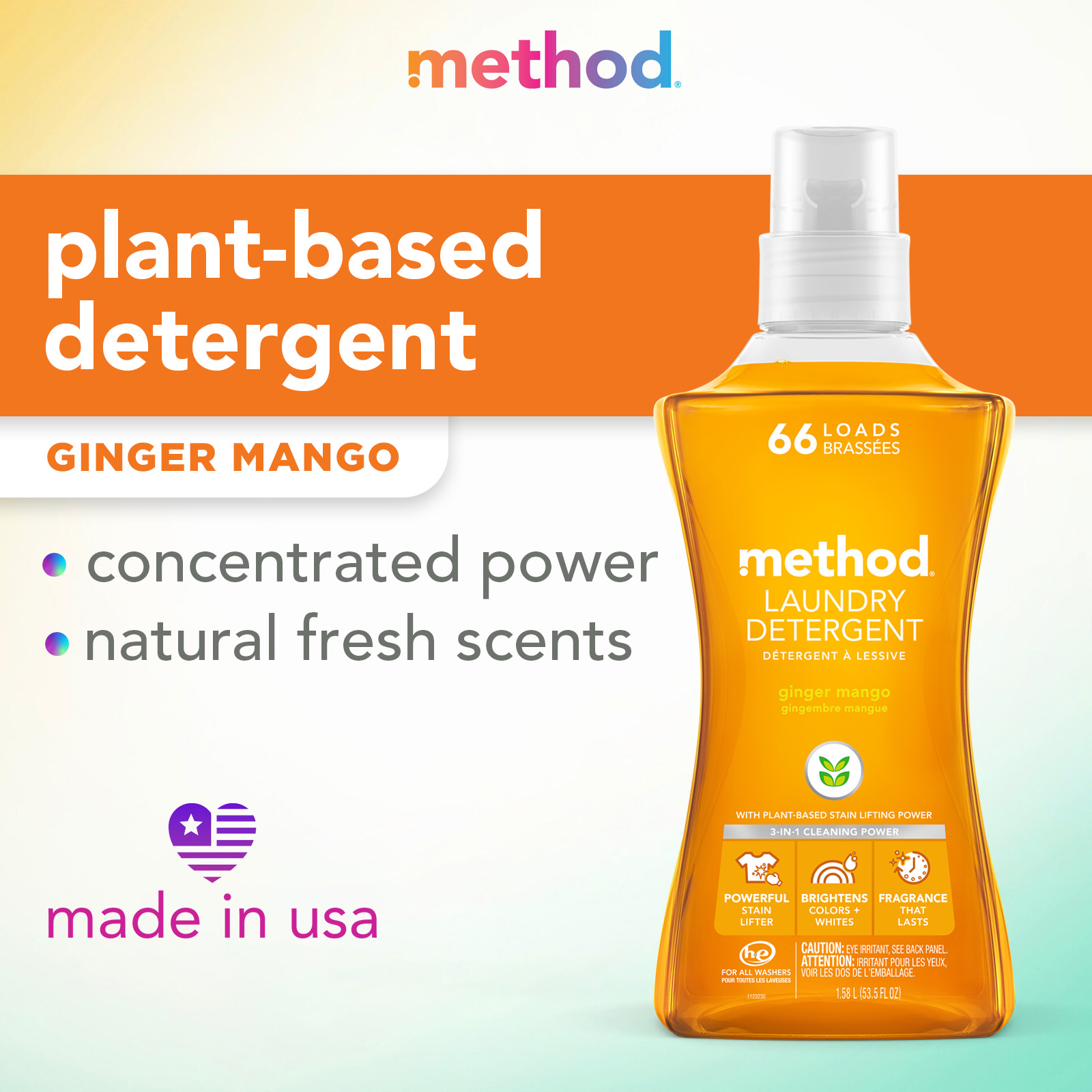 Method Laundry Detergent - Ginger Mango | NTUC FairPrice