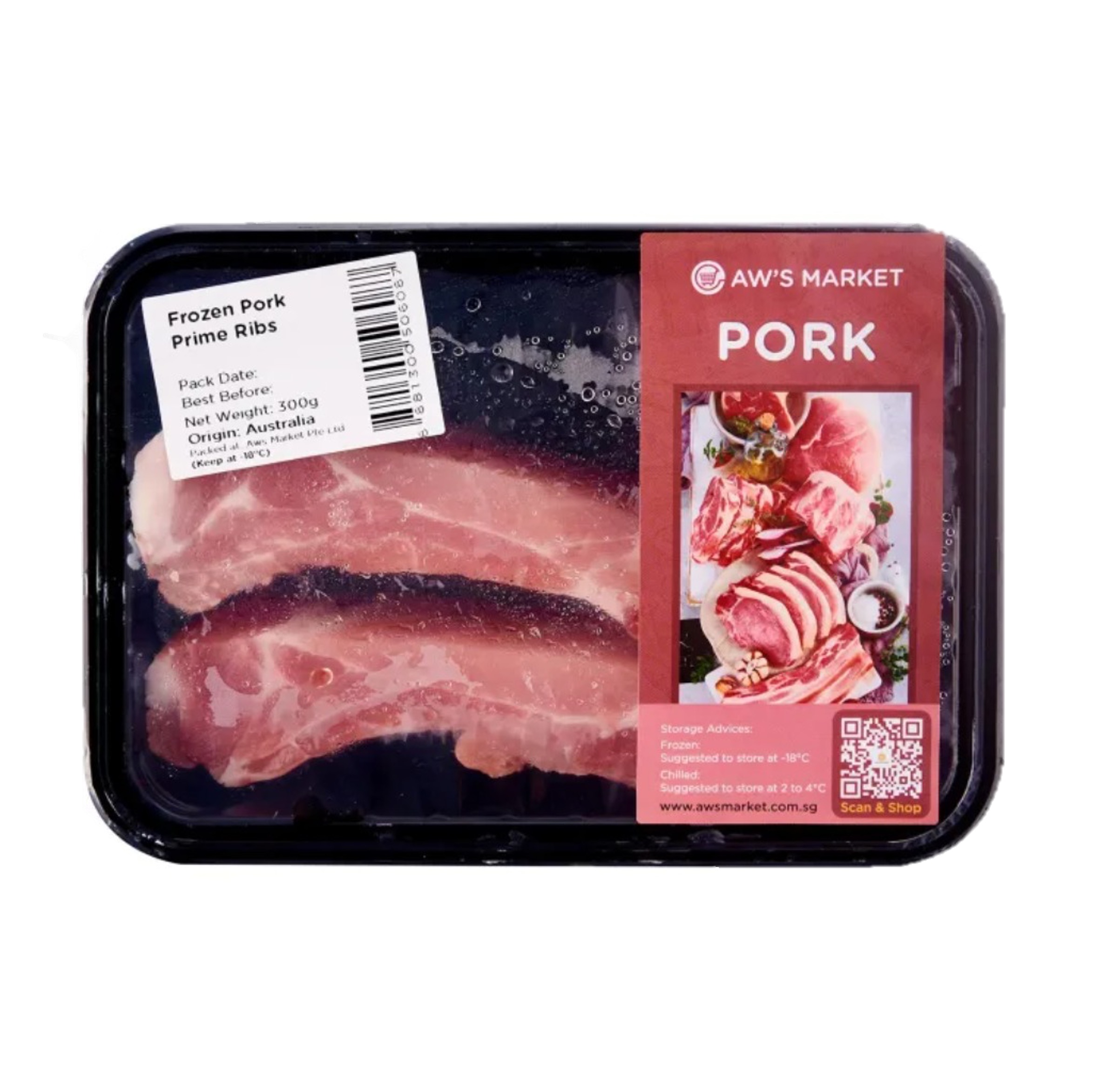 Aw's Market Frozen Pork Prime Ribs | NTUC FairPrice