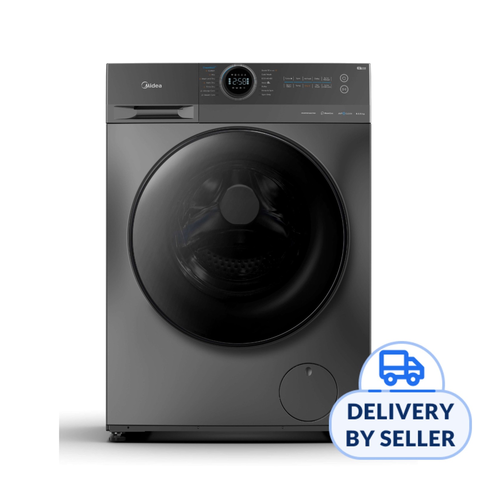 Midea 9.5kg Front Load Washer MF200W95B | NTUC FairPrice