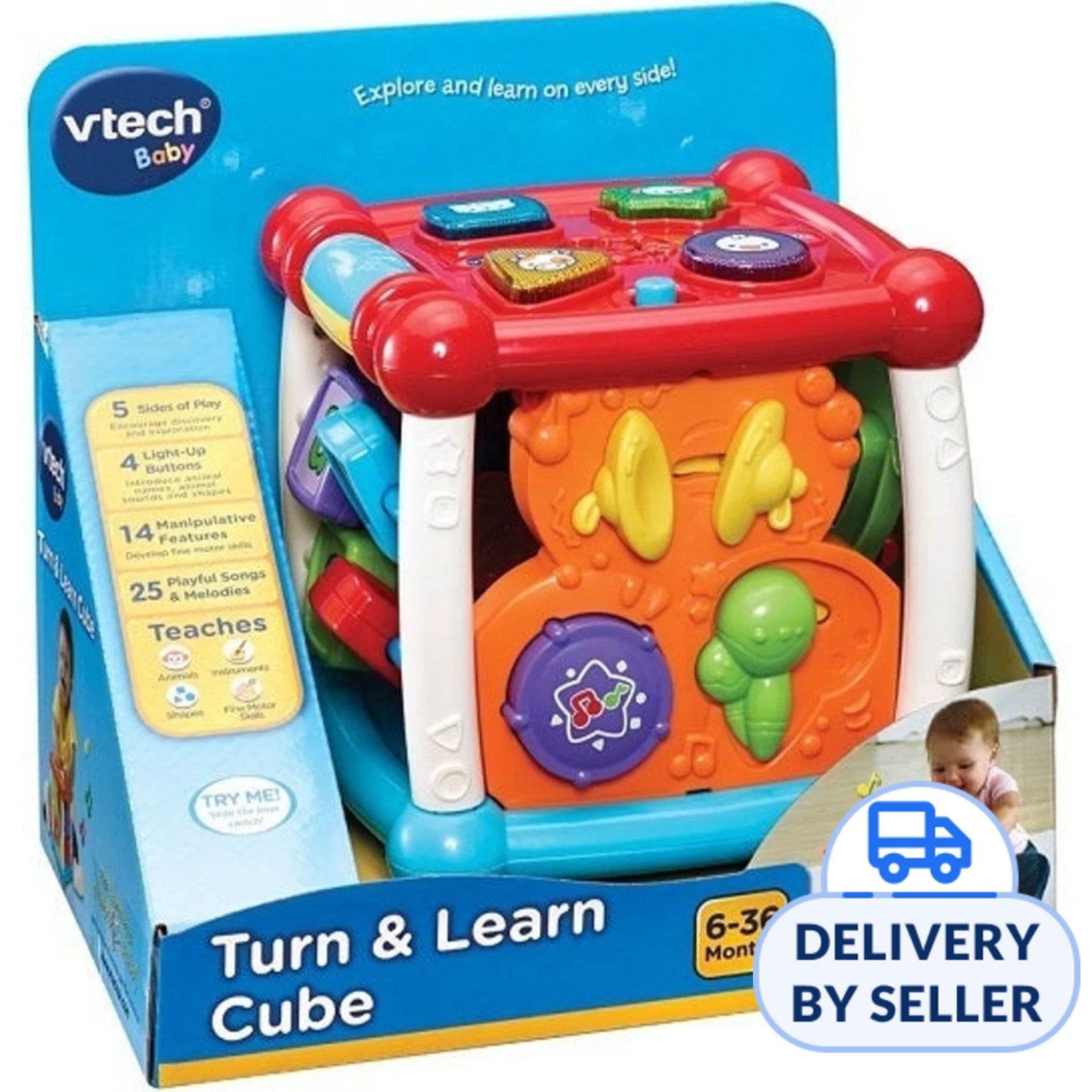 VTech Turn & Learn Cube | NTUC FairPrice