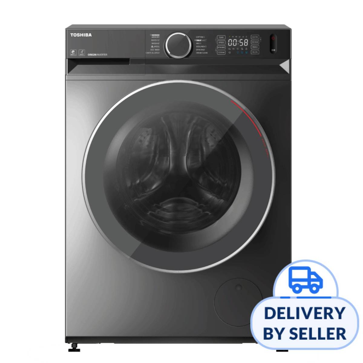 Toshiba 10.5kg Front Load Washing Machine TW-BK115G4S | NTUC FairPrice