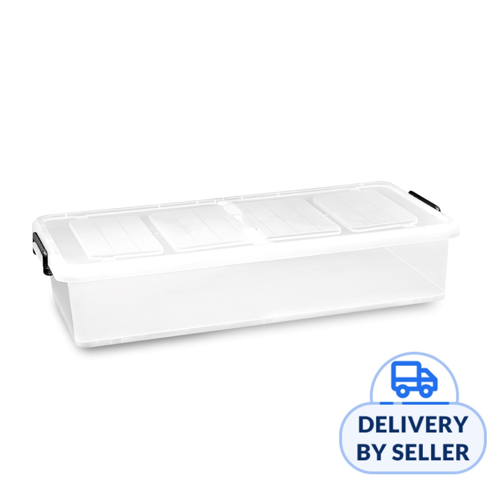HOUZE 35L 'Low Profile' Underbed Storage Box With Wheels | NTUC FairPrice