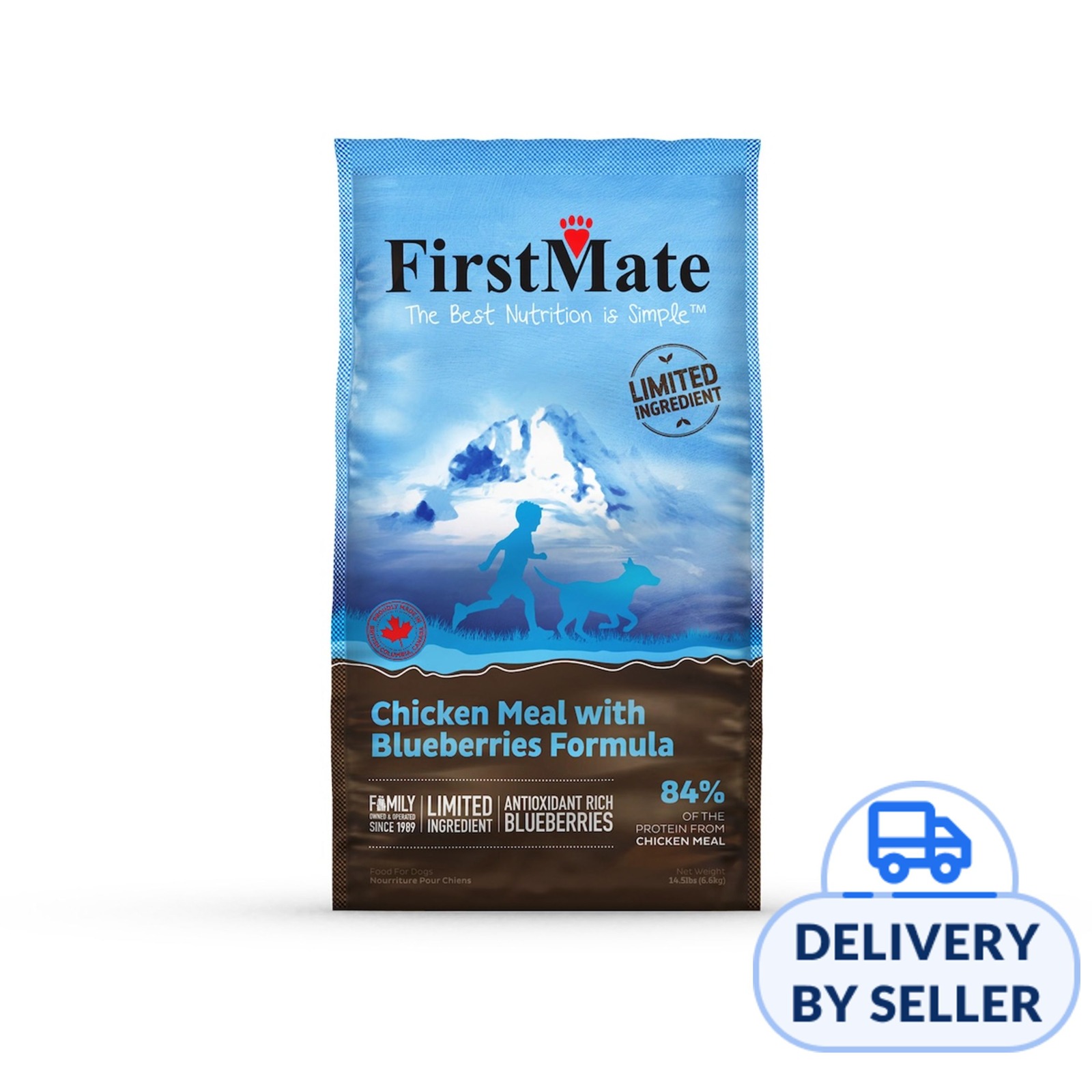 FirstMate Chicken w Blueberries for Dogs, Normal Bites | NTUC FairPrice
