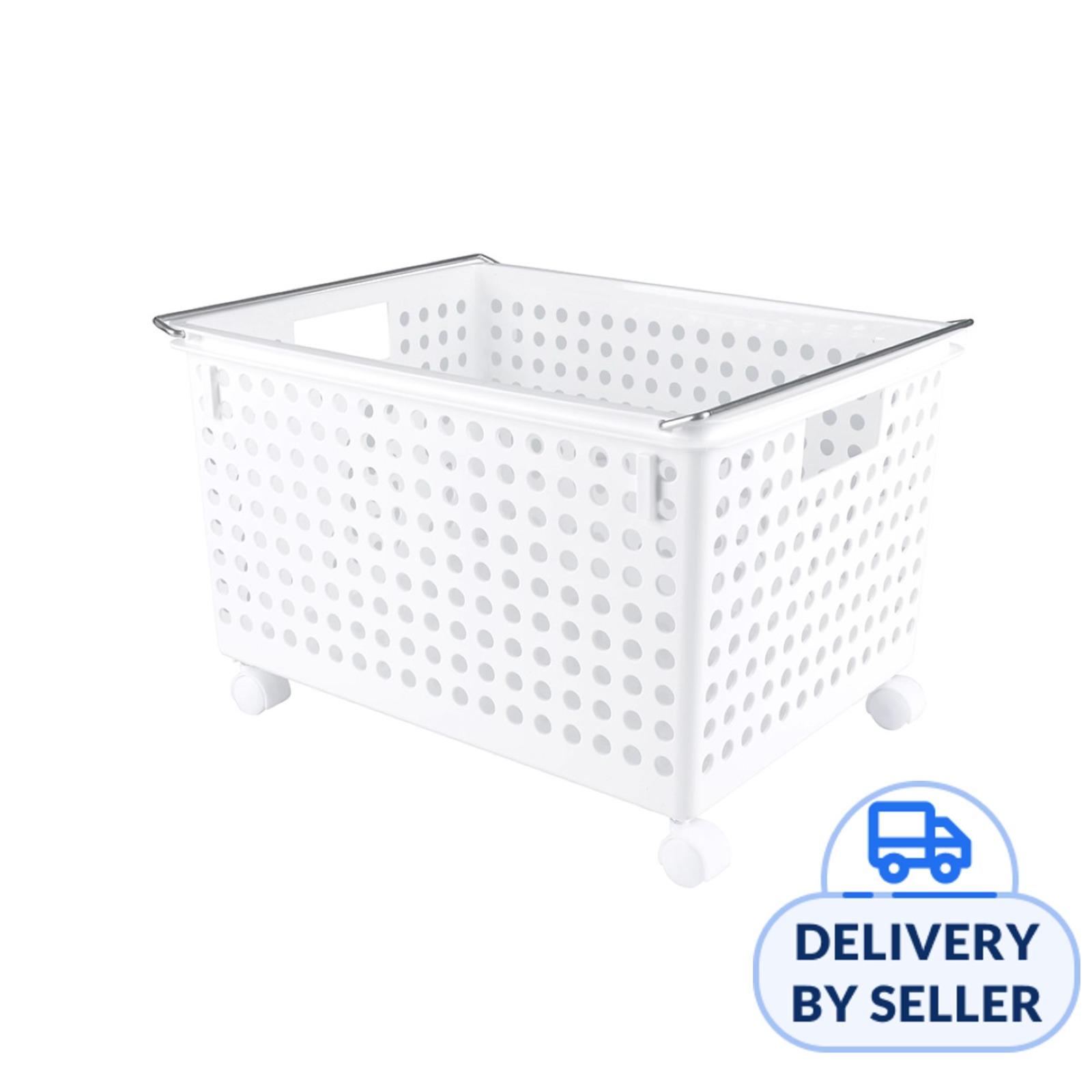HOUZE - Hollow Stackable Rolling Storage Basket (Medium) | NTUC FairPrice