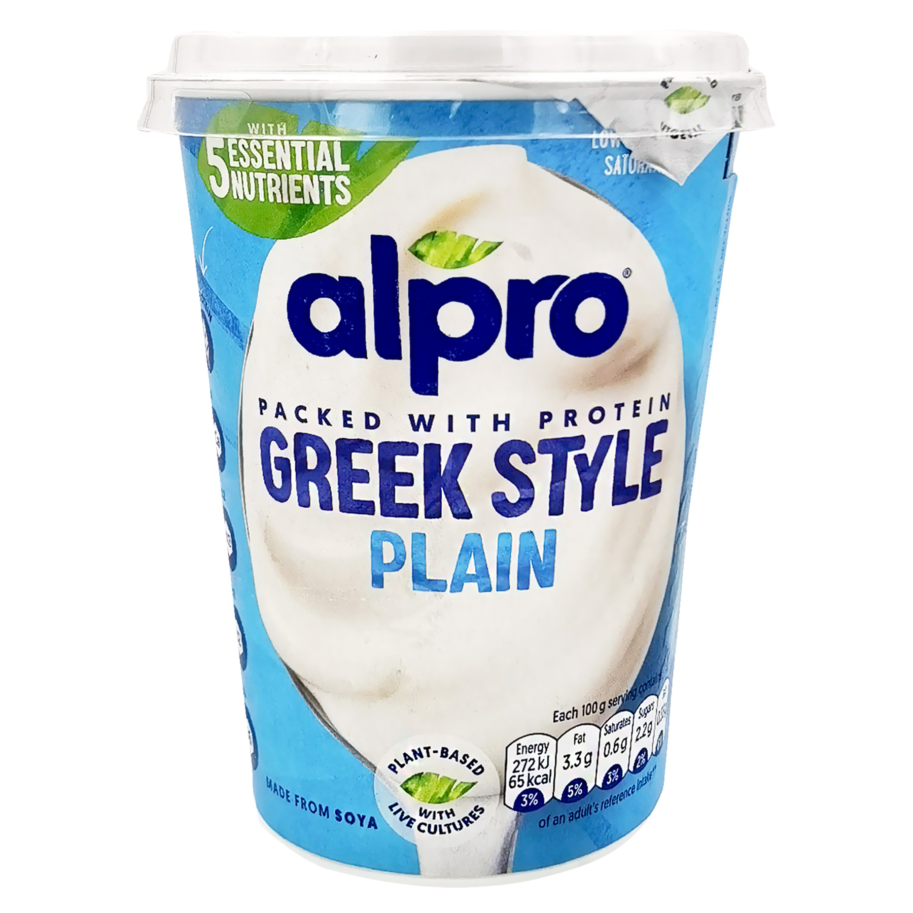 Alpro Greek Style Plain Natural Yoghurt | NTUC FairPrice