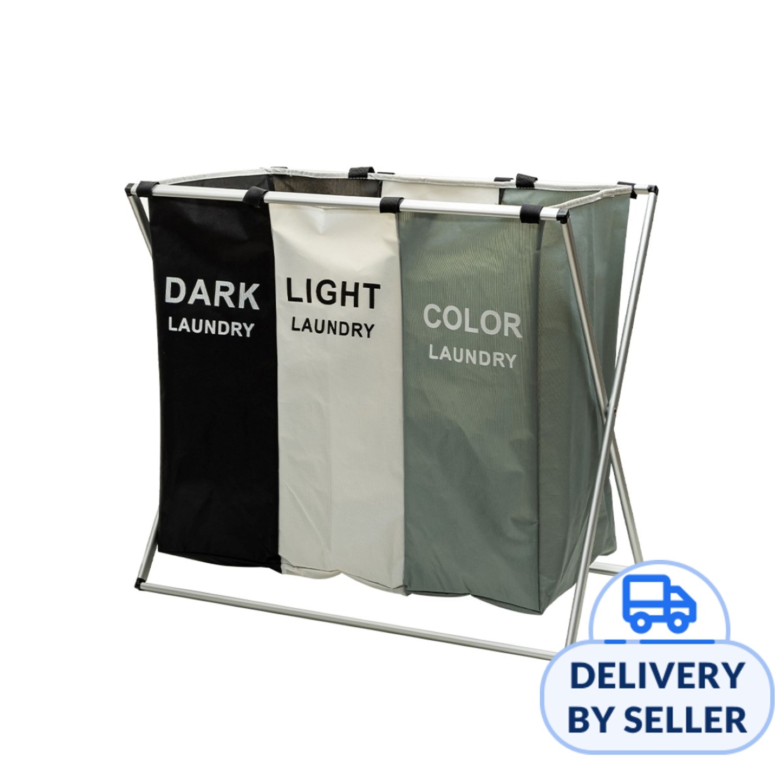 SIFT 3 Compartment Sorting Laundry Hamper | NTUC FairPrice