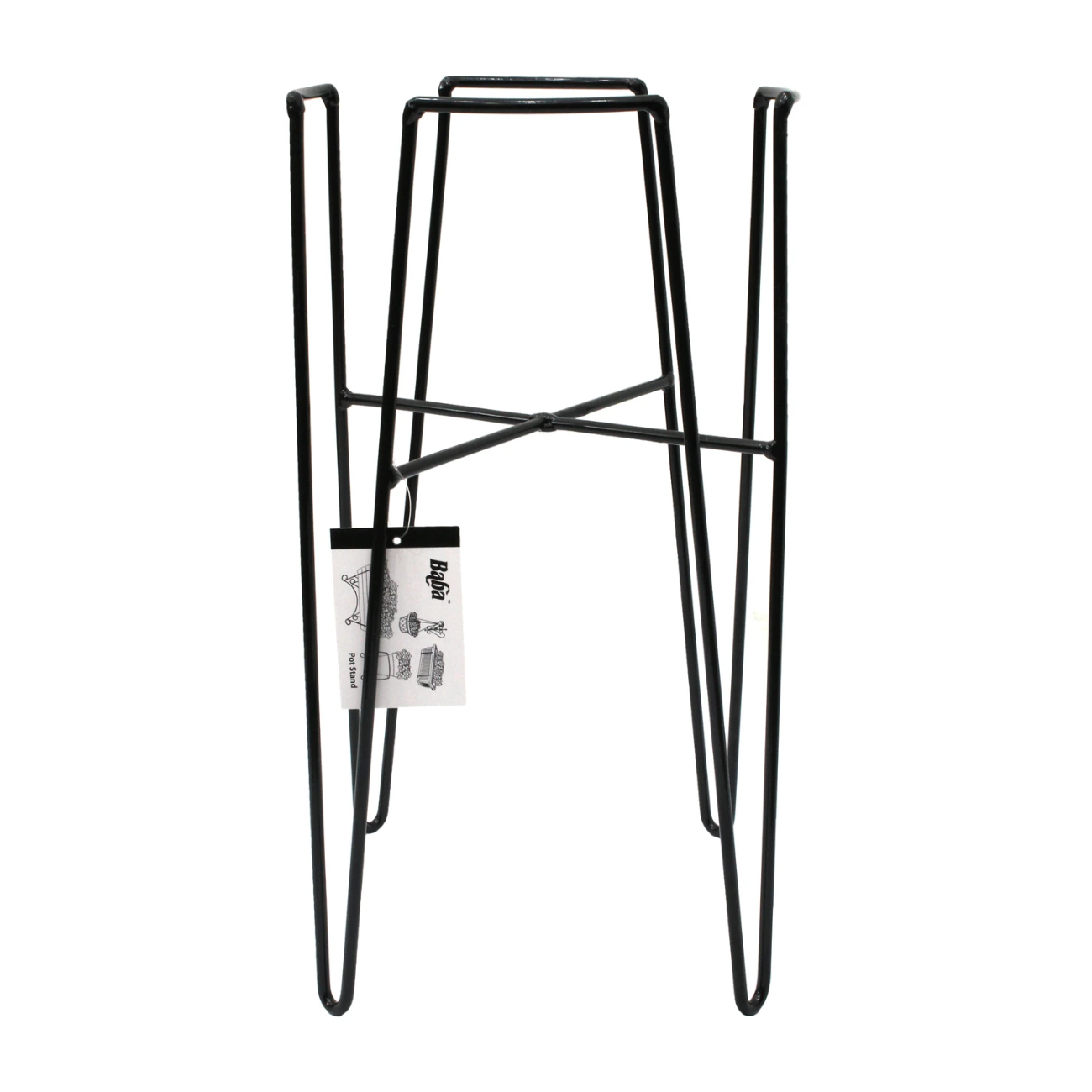 JM Flower Round Pot Stand WT-94 - Black | NTUC FairPrice