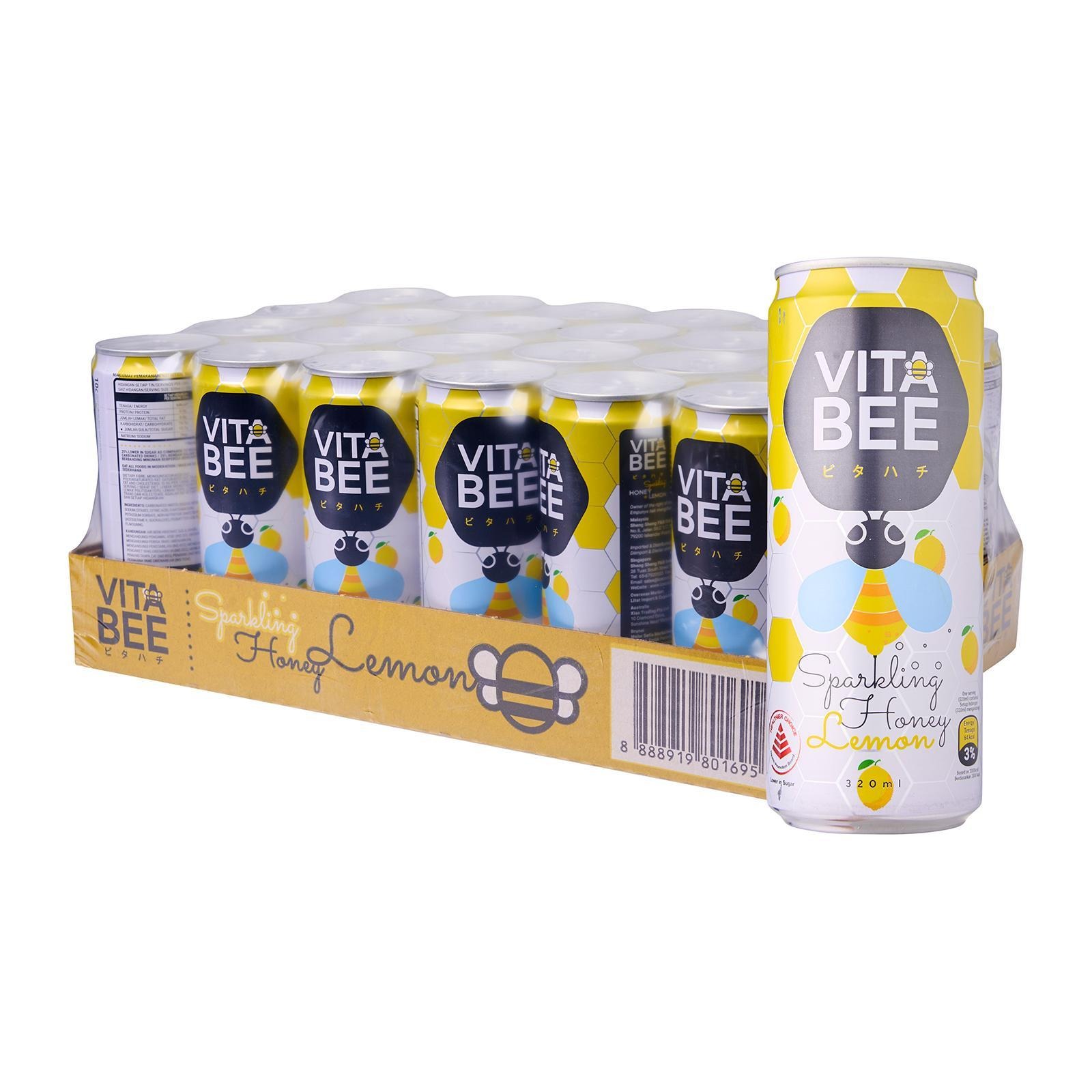 Vitabee Sparkling Honey Lemon Drink (Carton) | NTUC FairPrice