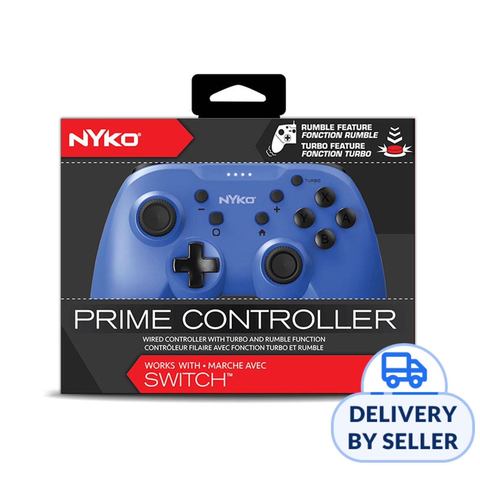 Nyko Prime Controller for Nintendo Switch - Blue (Wired) | NTUC FairPrice