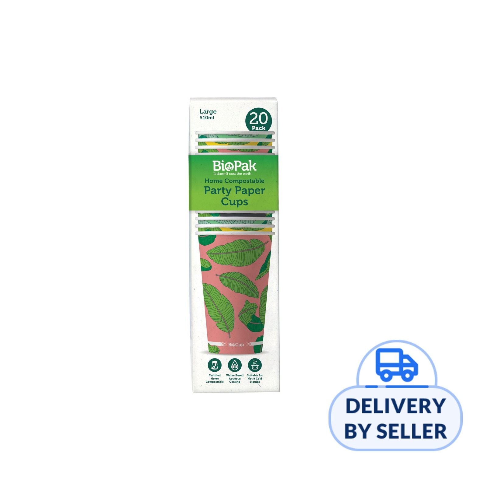 BioPak Compostable Party Paper Cups Hot & Cold Drinks 510ml | NTUC ...