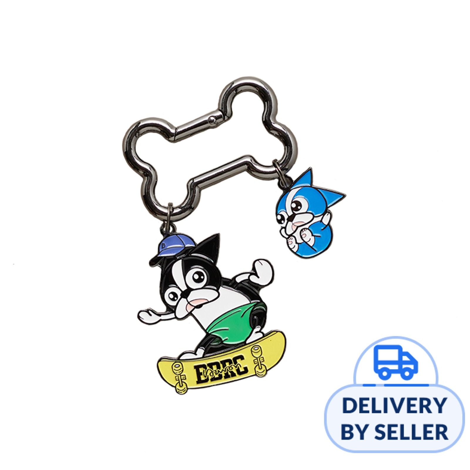 HeeDong Metallic Keychain - Skateboard & Baby | NTUC FairPrice