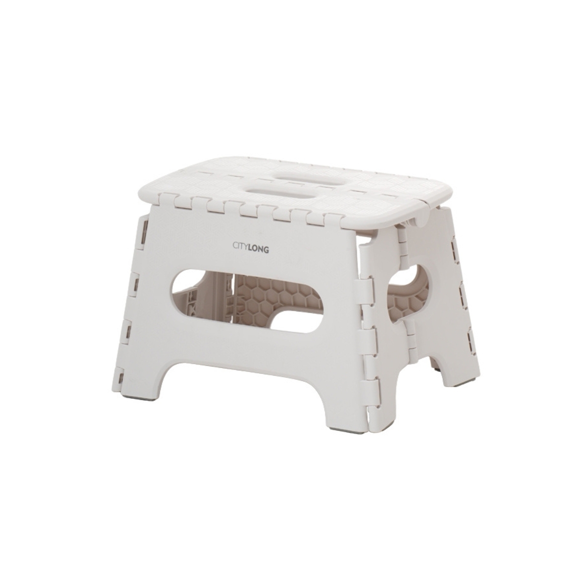 Citylife Folding Portable Sturdy Chair - Light Grey | NTUC FairPrice