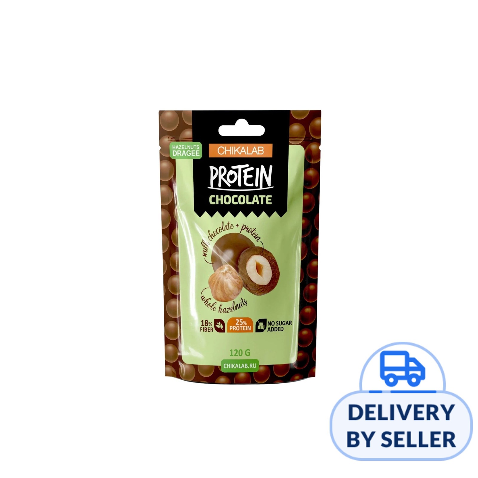 CHIKALAB Protein Dragee - Chocolate Covered Hazelnuts | NTUC FairPrice