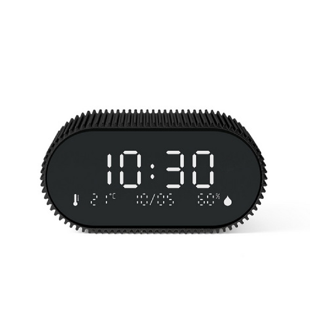 Lexon Ray Alarm Clock - Matte Black. | NTUC FairPrice