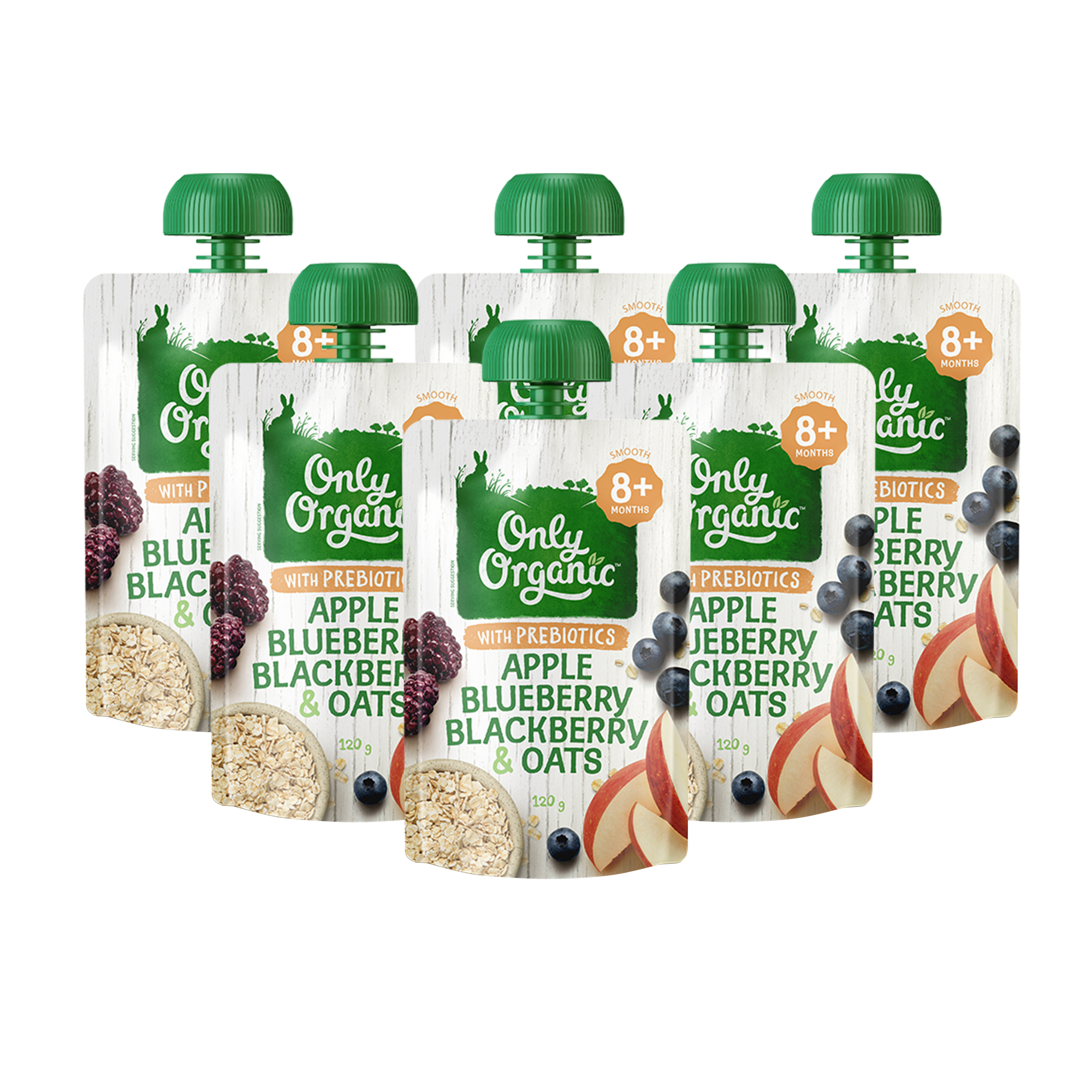 Only Organic Apple Blueberry Blackberry & Oats | NTUC FairPrice