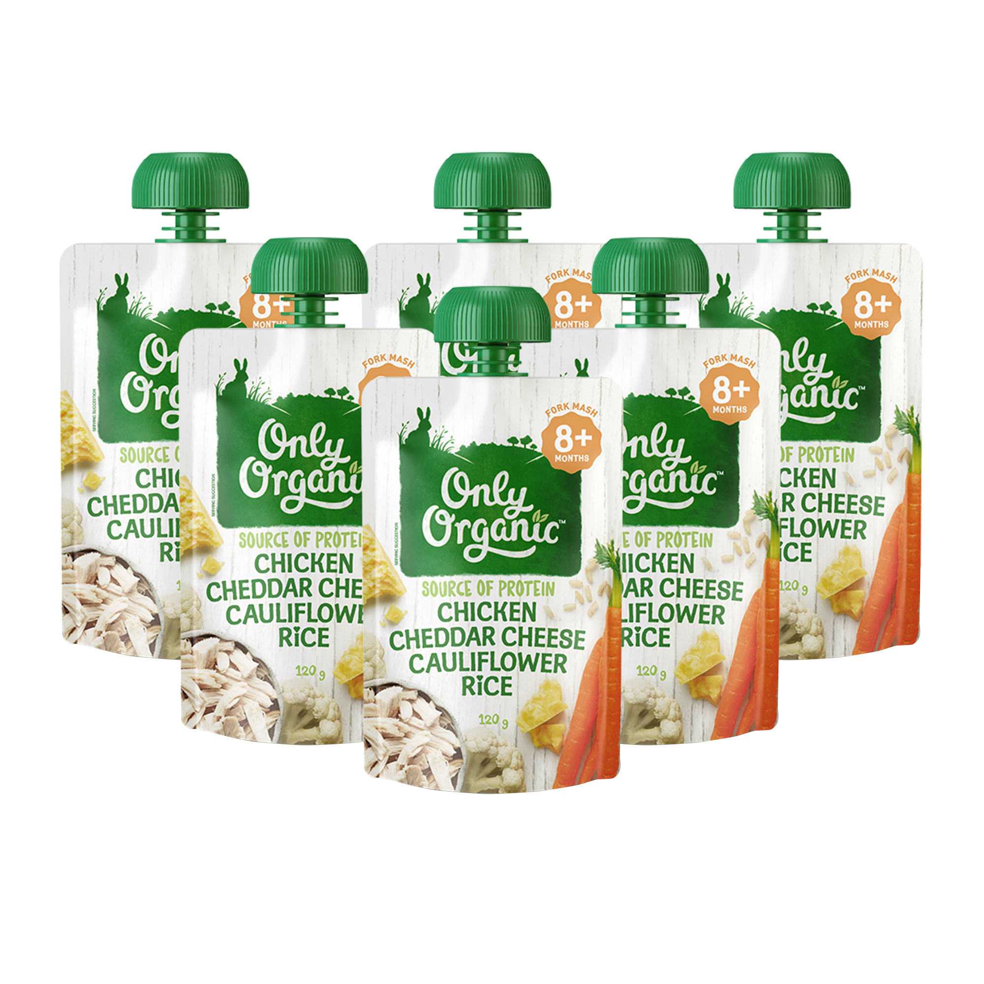 Only Organic Chicken Cheddar Cheese Cauliflower Rice | NTUC FairPrice