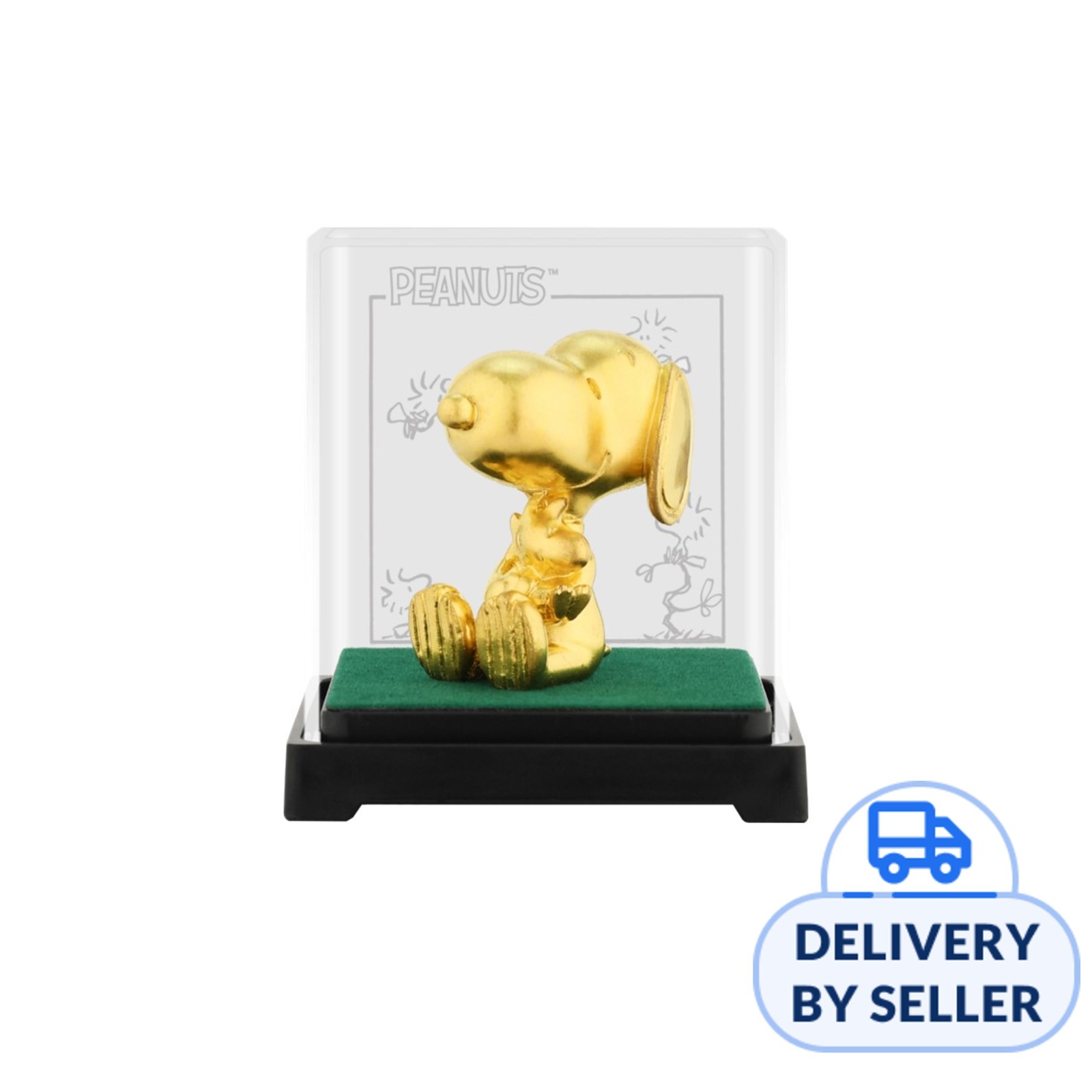 Peanuts Snoopy & Woodstock 24K Gold Foil Mini Figure | NTUC FairPrice