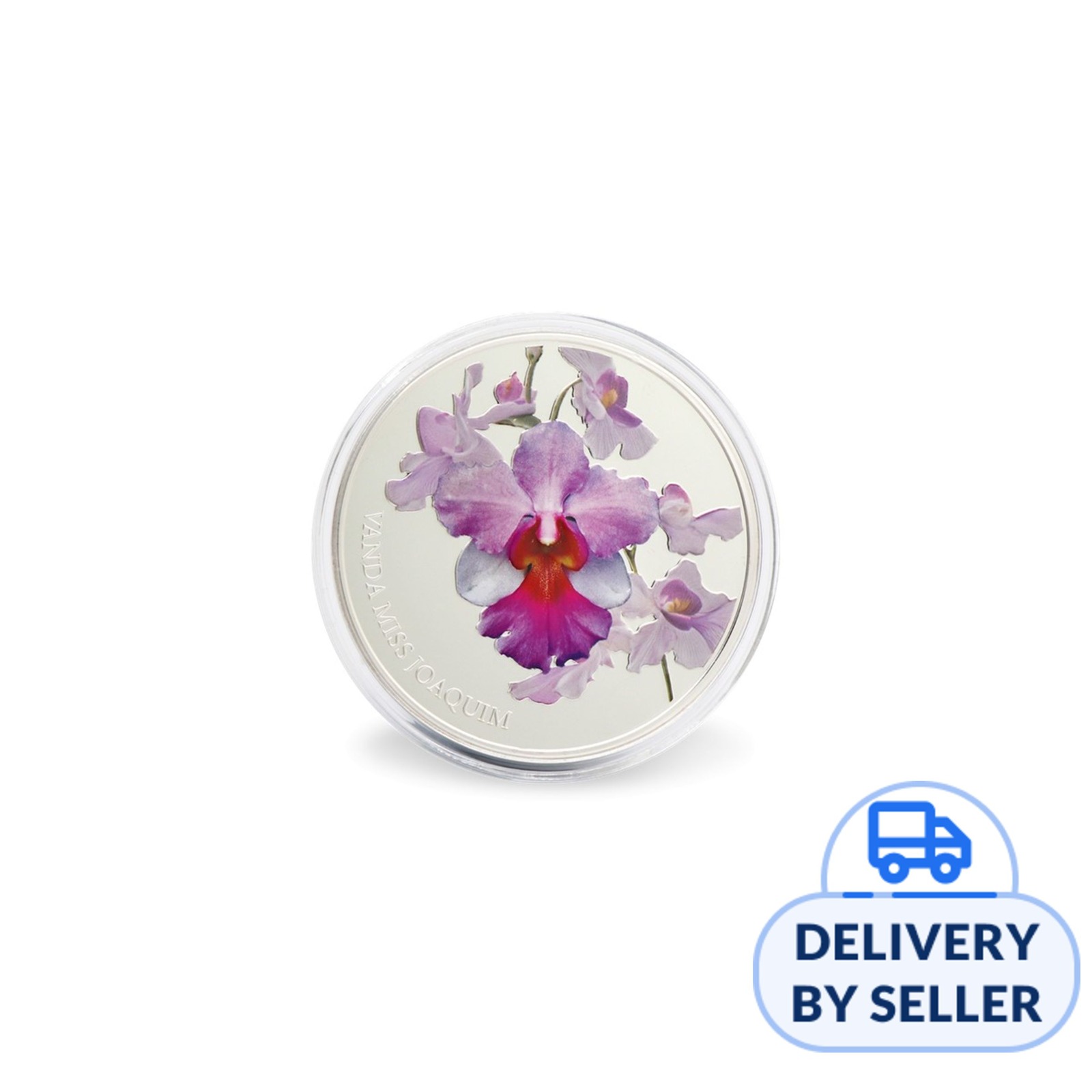 Vanda Miss Joaquim Orchid Silver Plated Medallion | NTUC FairPrice