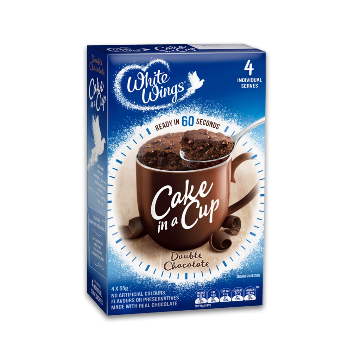 White Wings Cake In A Cup Double Chocolate Premix 220g | NTUC FairPrice