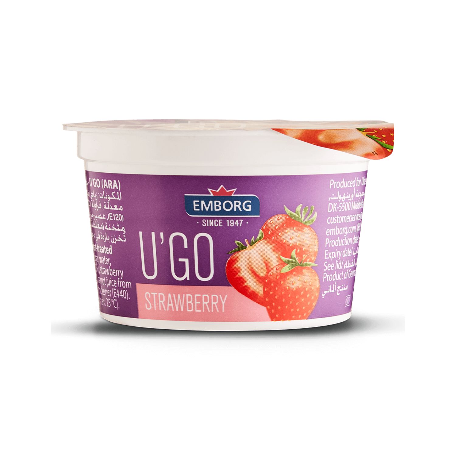 Emborg U'GO Yogurt (Flavors: Strawberry) 100g - Chilled | NTUC FairPrice