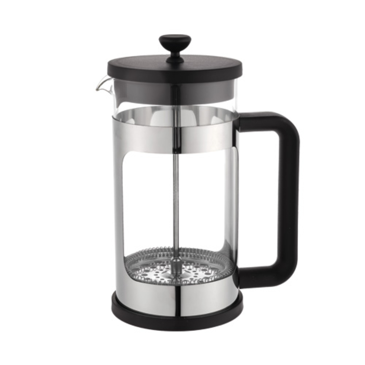 Aramoro Glass Coffee Plunger W/Pp Handle & Lid 1L | NTUC FairPrice