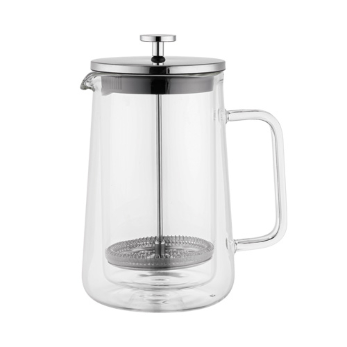 Aramoro Double Wall Glass Coffee & Tea Plunger W/ Handle 1L | NTUC ...