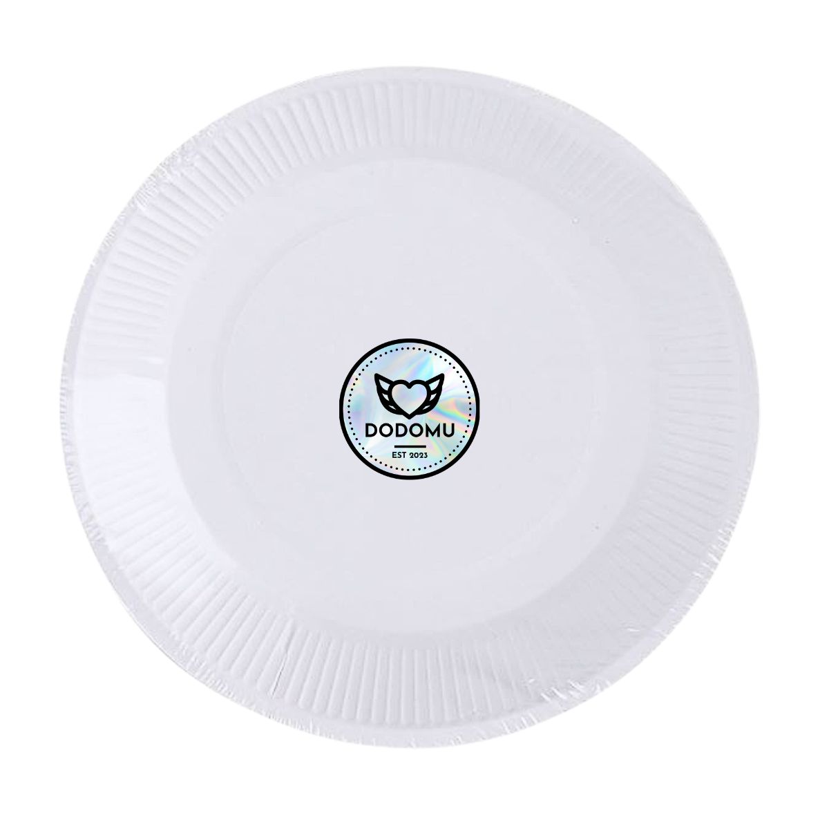 Dodomu Disposable 9 Inch Paper Plates - White | NTUC FairPrice