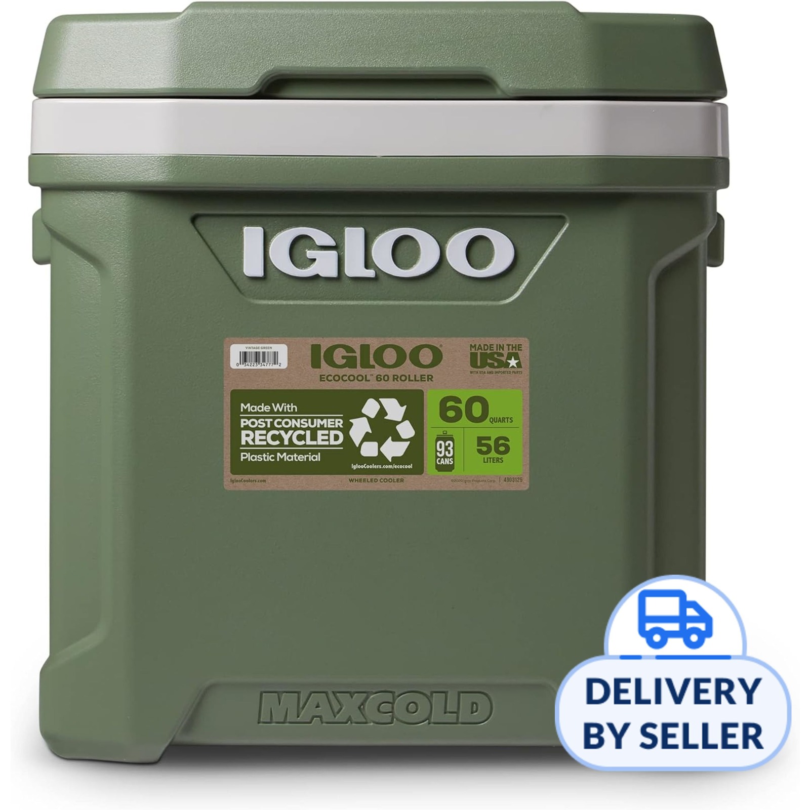 IGLOO Ice Cooler Box Latitude 60 Quarts W/ Rollers - ECOCOOL | NTUC ...