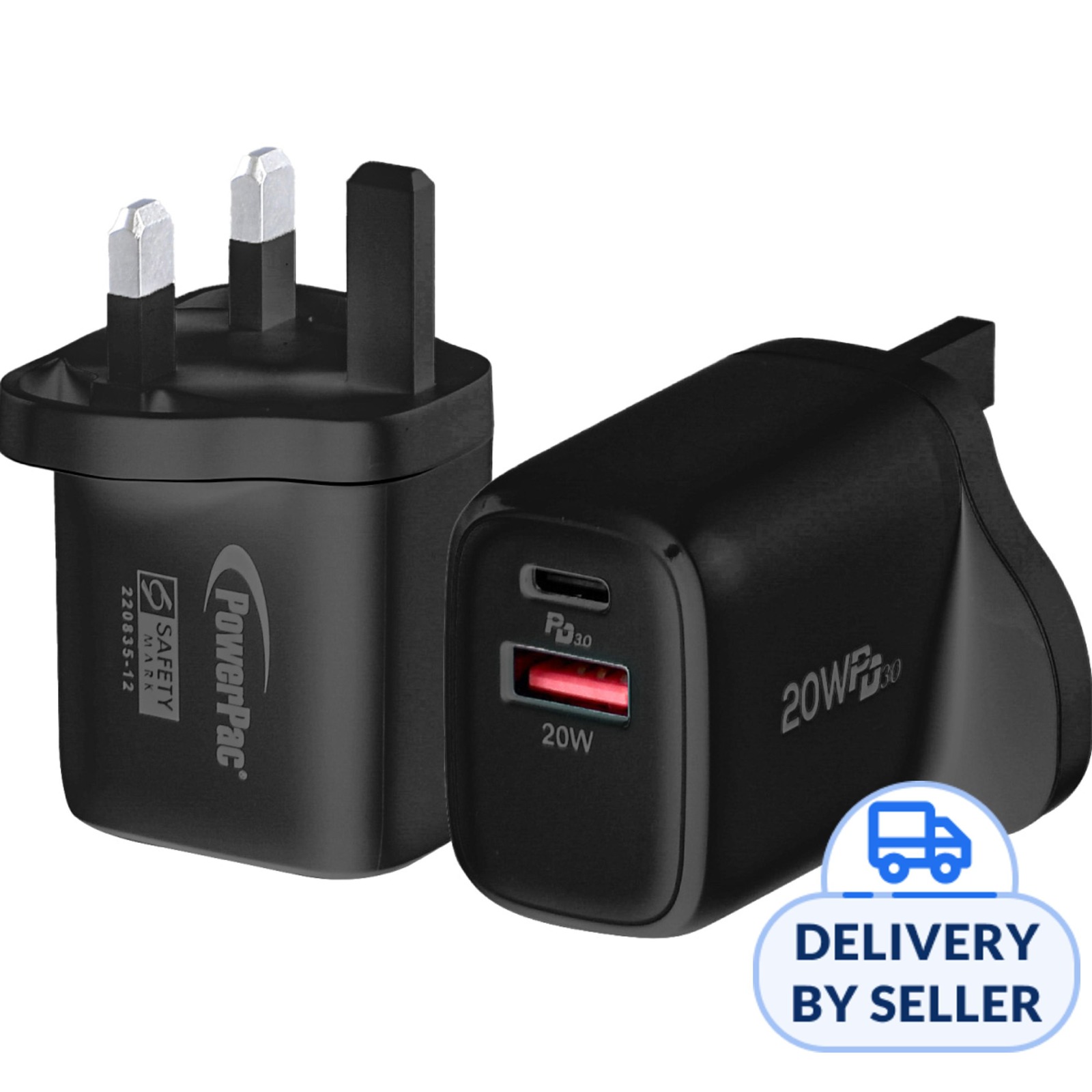 PowerPac Charger Fast Charge TYPE A | TYPE C 20W (PP7982BK) | NTUC ...