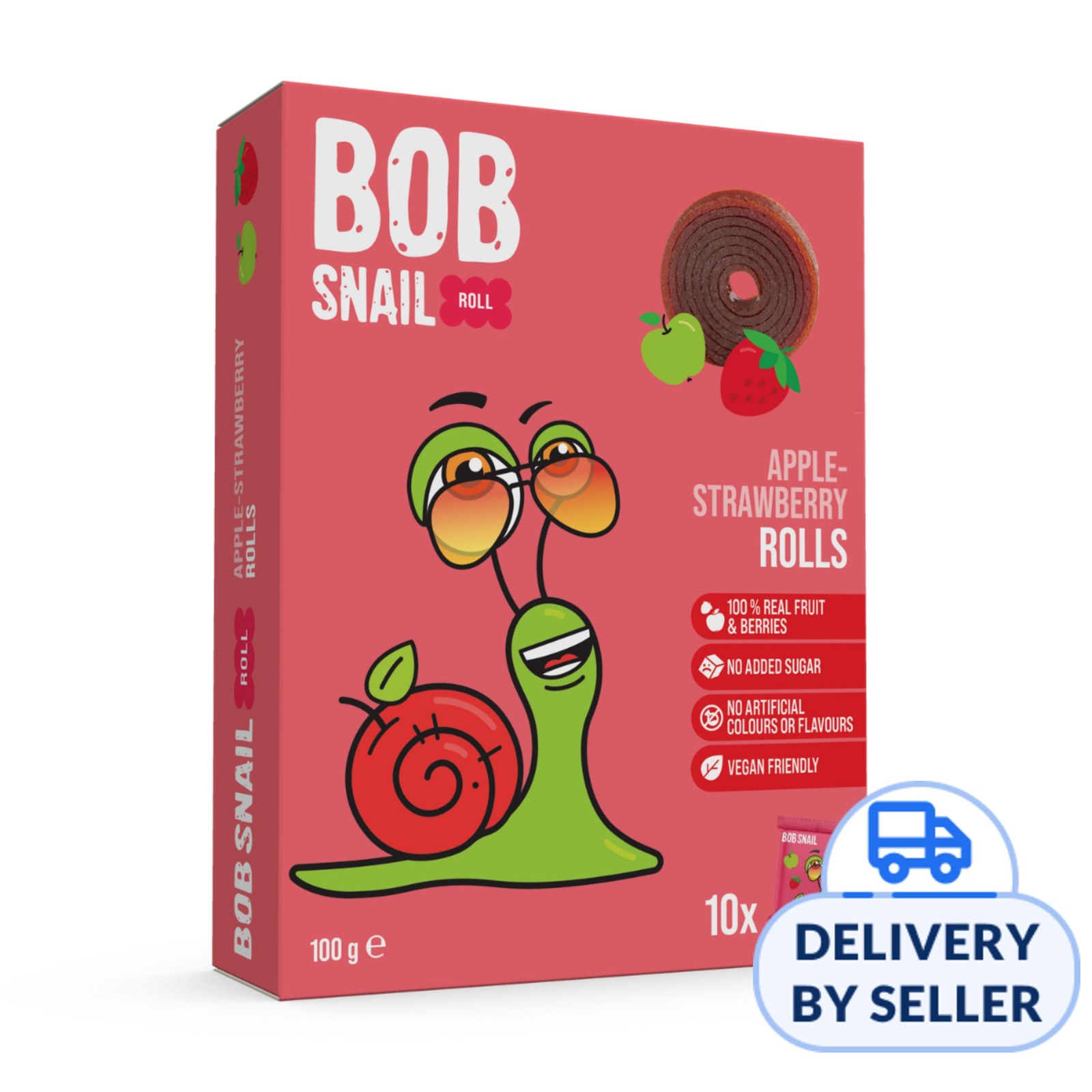 Bob Snail - Fruit Rolls Apple-Strawberry 100g | NTUC FairPrice