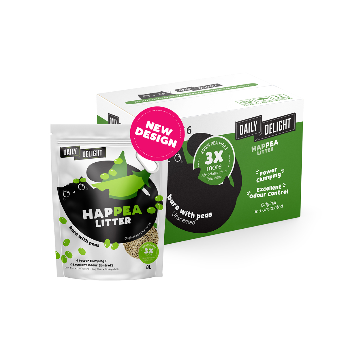 Daily Delight HAPPEA Cat Litter - Bare with Peas | NTUC FairPrice
