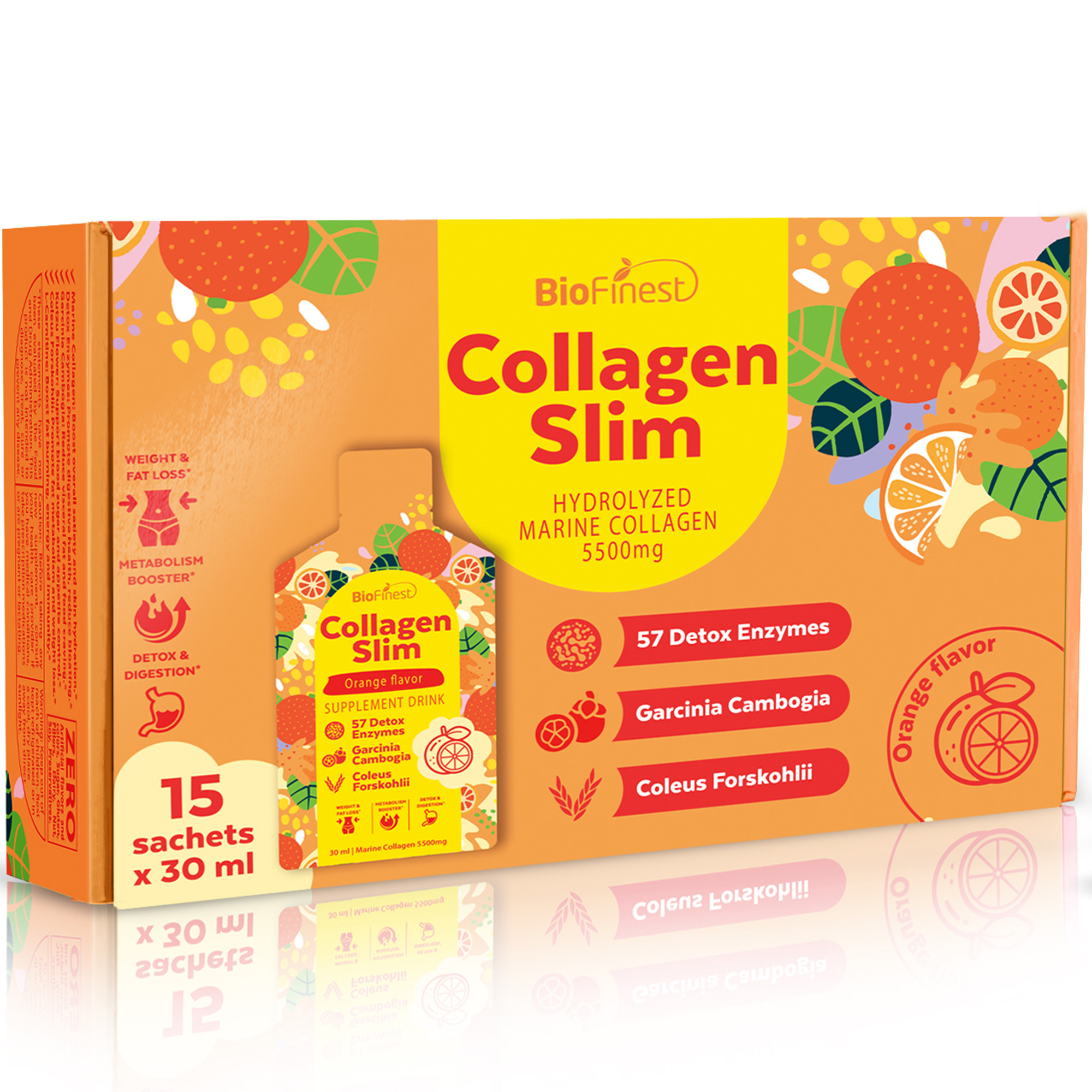 Slim Marine Collagen Peptides Drink 5500mg Weight Fat Loss | NTUC FairPrice