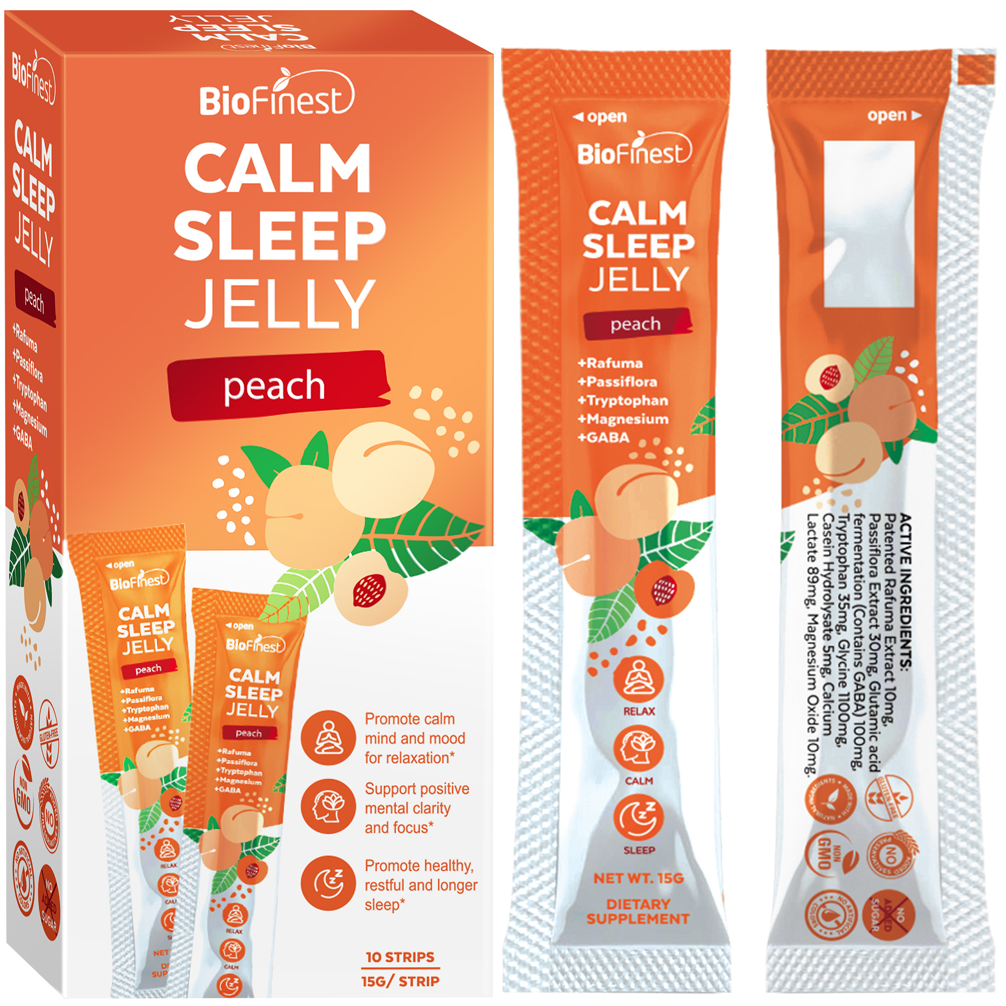 Calm Sleep Jelly Supplement Glycine Calm Mind Relax Mood | NTUC FairPrice