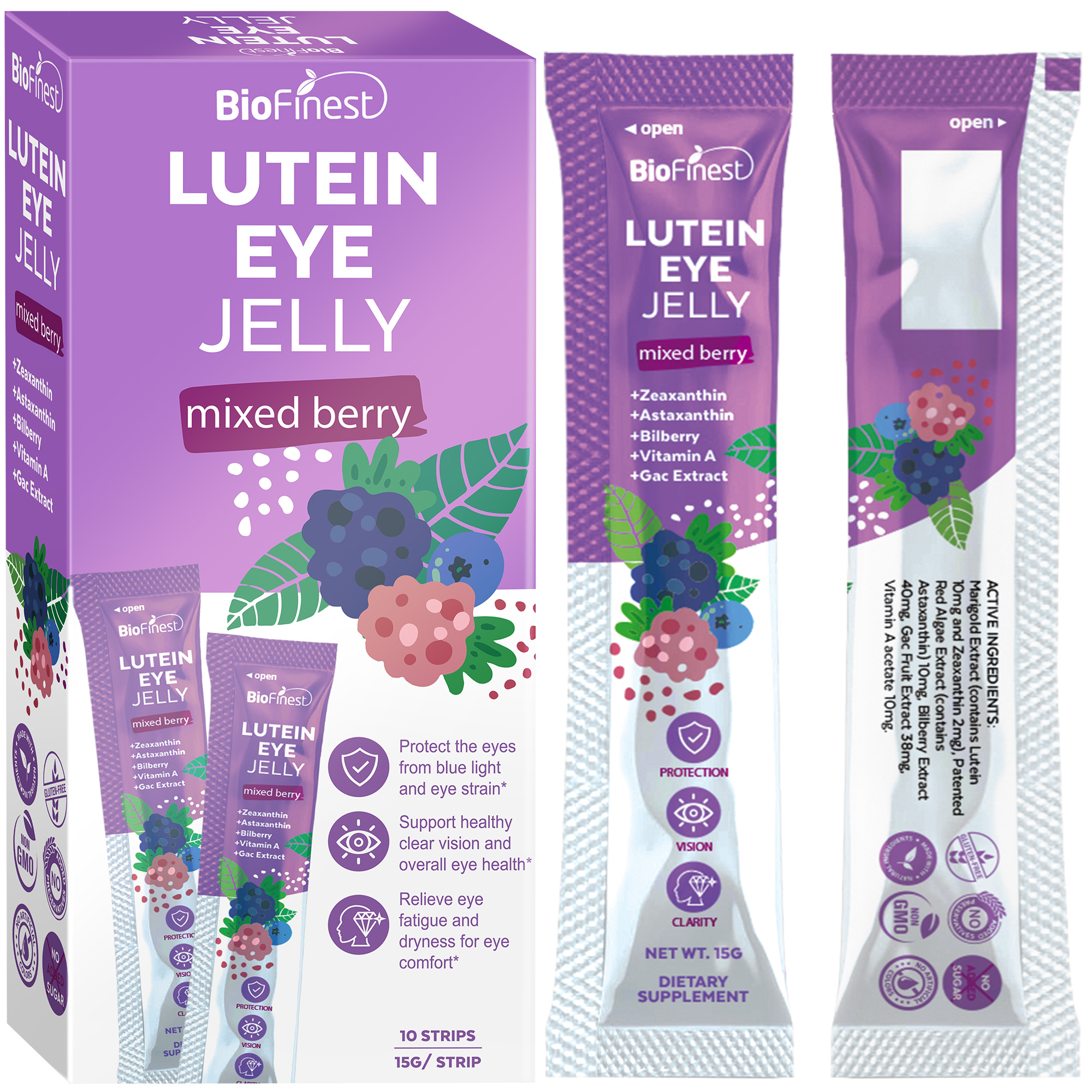 Lutein Eye Jelly Supplement Zeaxanthin Vitamin A Vision Eye | NTUC ...