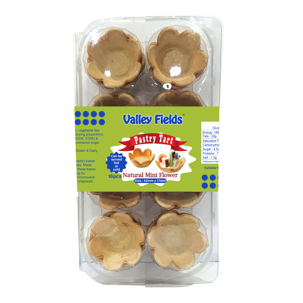 Natural Mini Flower Pastry Tart Shell Box- 16 pcs(42mmx17mm) | NTUC ...