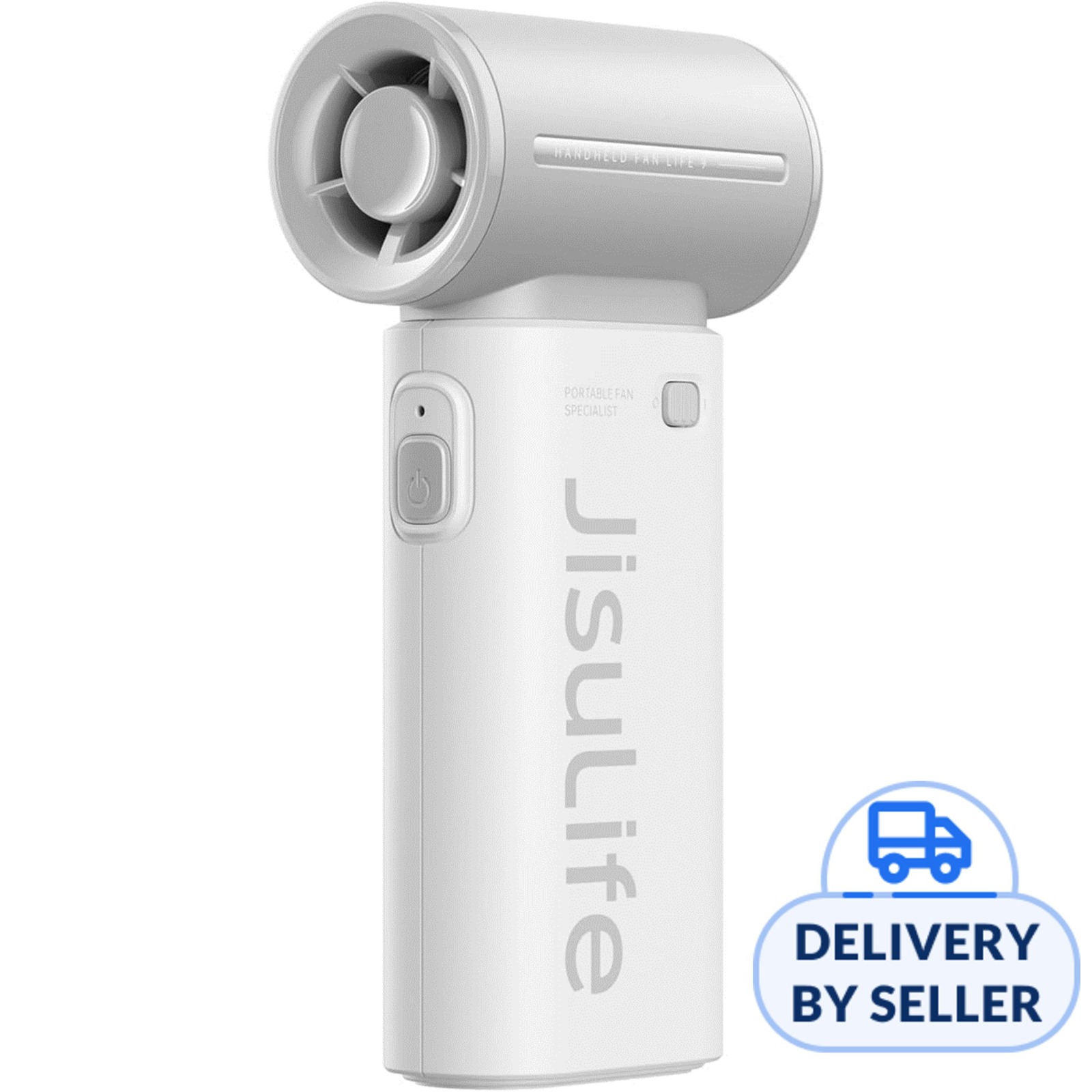 JisuLife Handheld Fan Life9 - Light Grey (3600mAh) | NTUC FairPrice