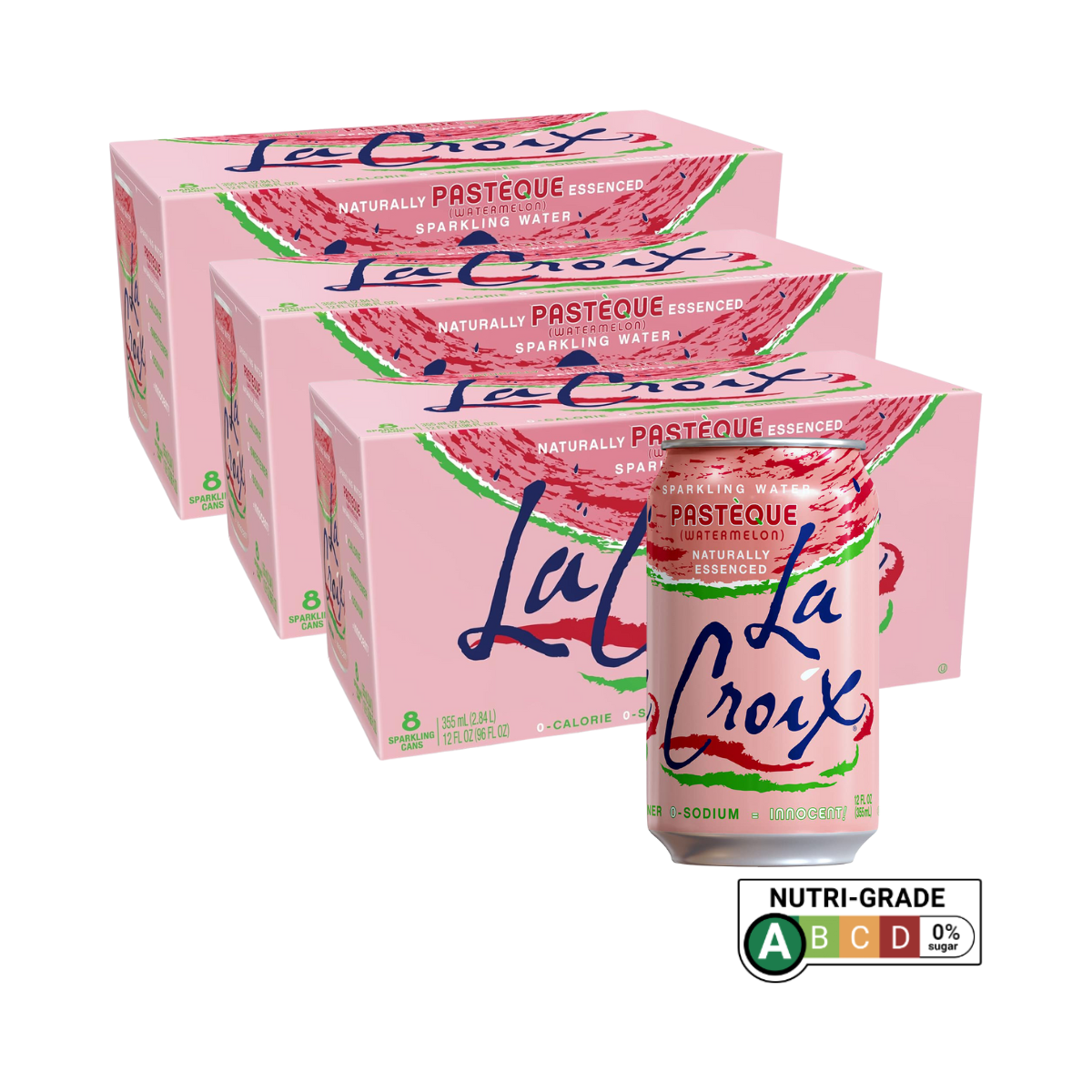 LaCroix Naturally Essenced Sparkling Water - Watermelon | NTUC FairPrice