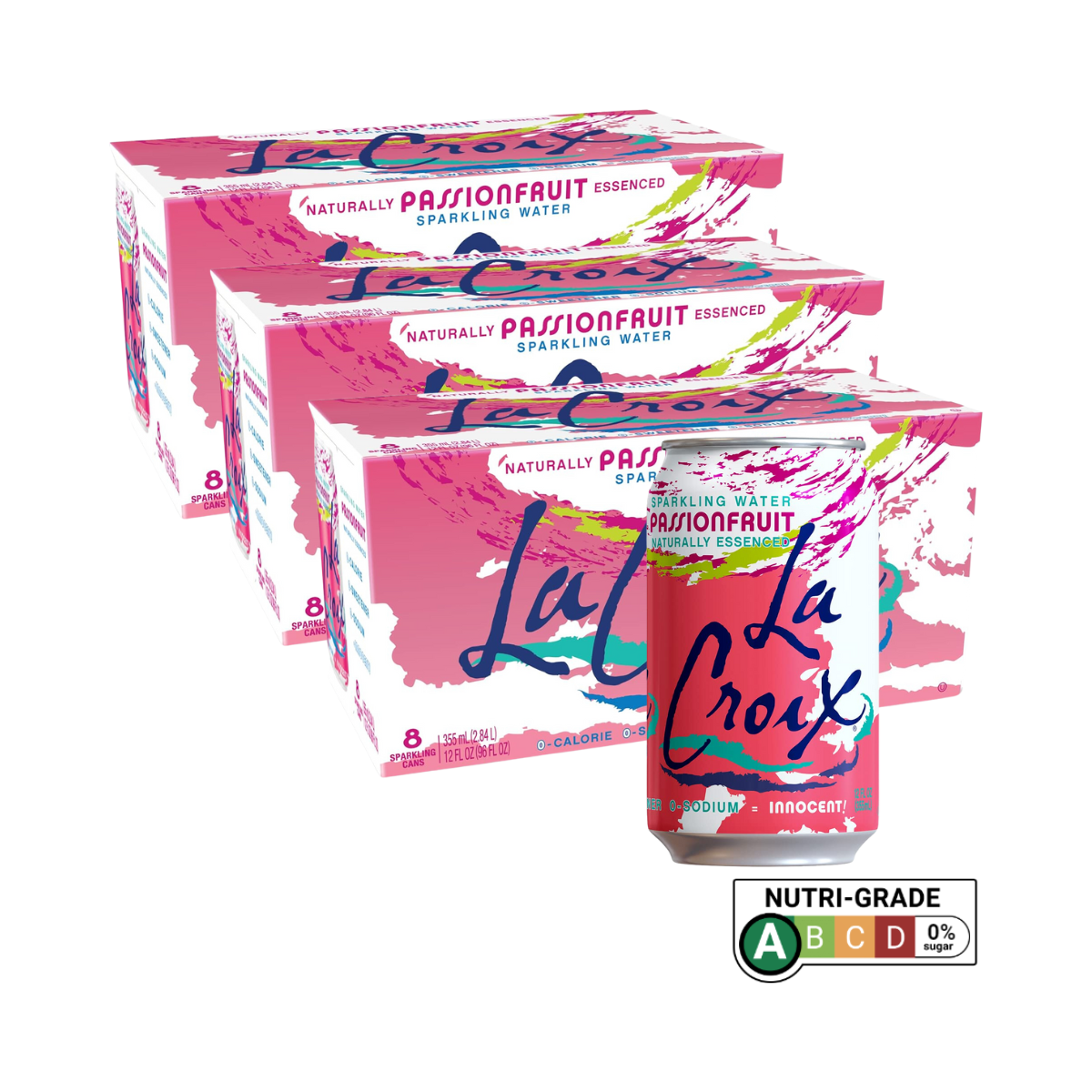 LaCroix Naturally Essenced Sparkling Water - Passionfruit | NTUC FairPrice