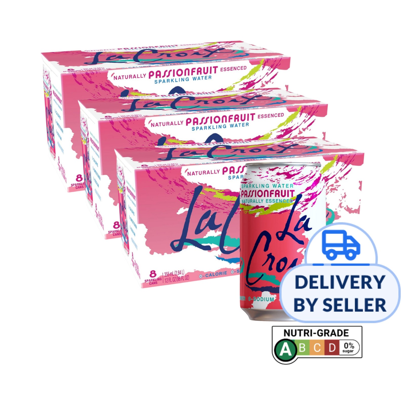 LaCroix Naturally Essenced Sparkling Water - Passionfruit | NTUC FairPrice