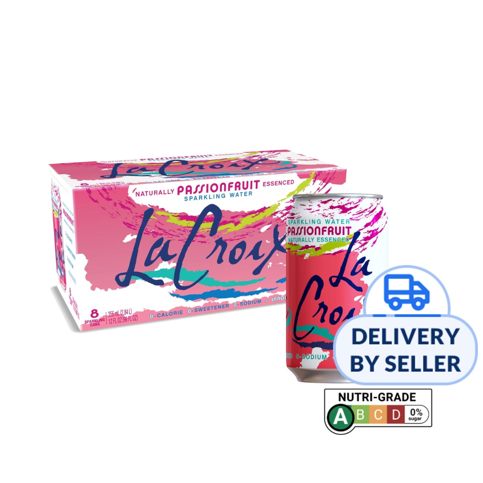 LaCroix Naturally Essenced Sparkling Water - Passionfruit | NTUC FairPrice