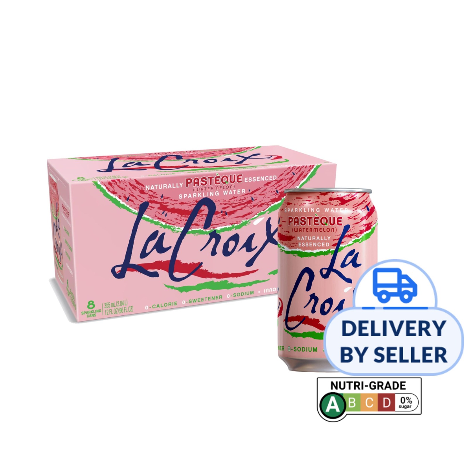 LaCroix Naturally Essenced Sparkling Water - Watermelon | NTUC FairPrice