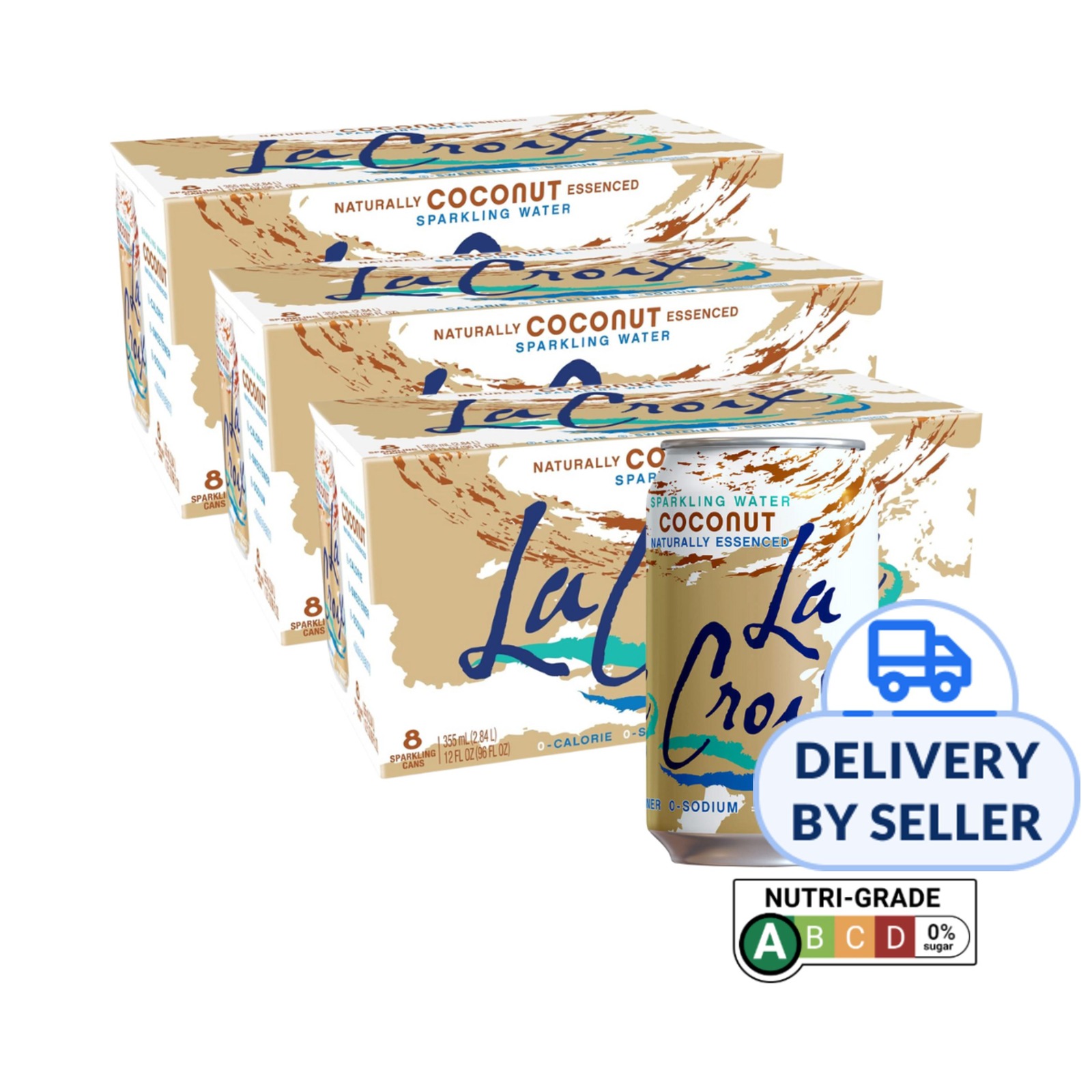LaCroix Naturally Essenced Sparkling Water - Coconut | NTUC FairPrice