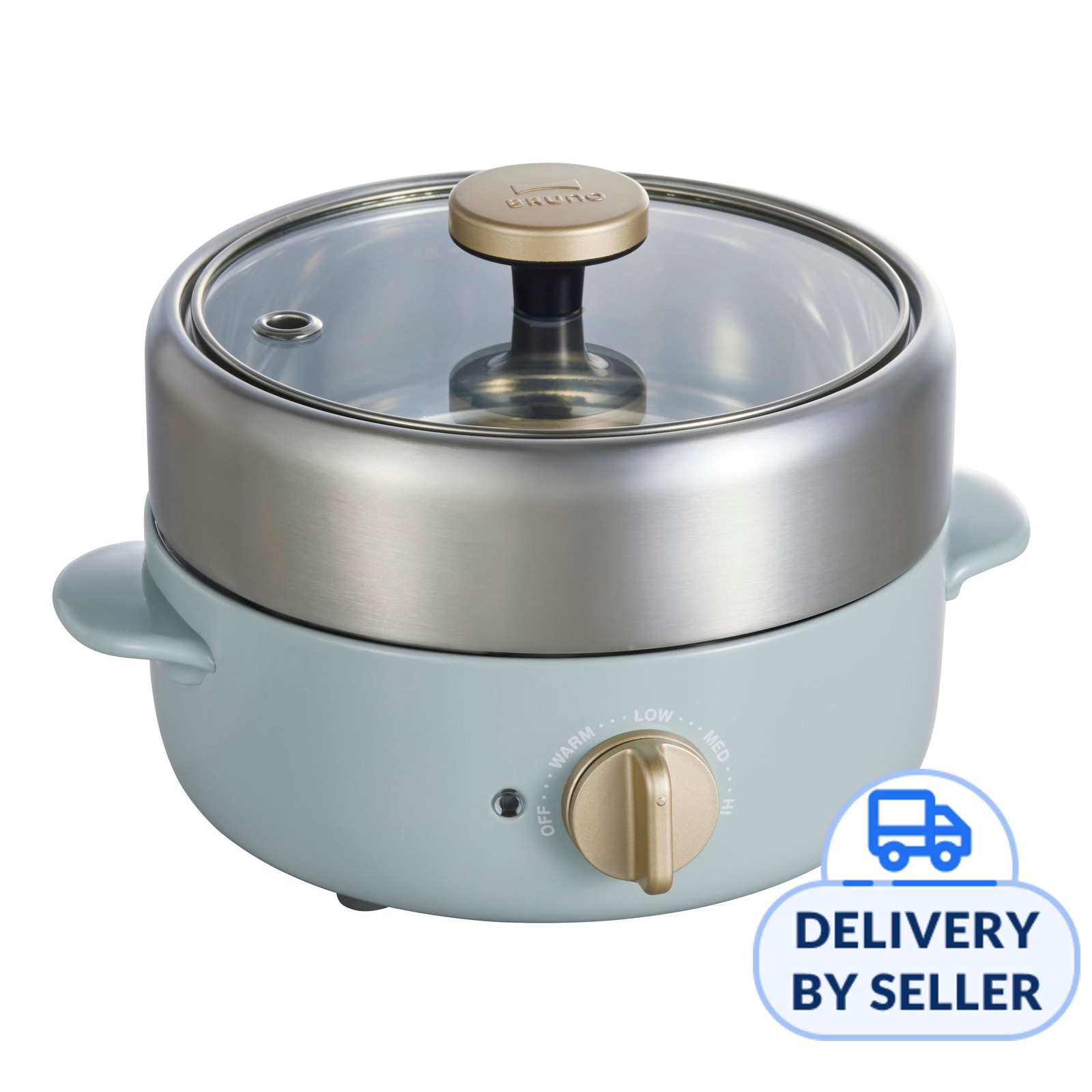 BRUNO Compact Multi Grill Pot - Blue Green | NTUC FairPrice