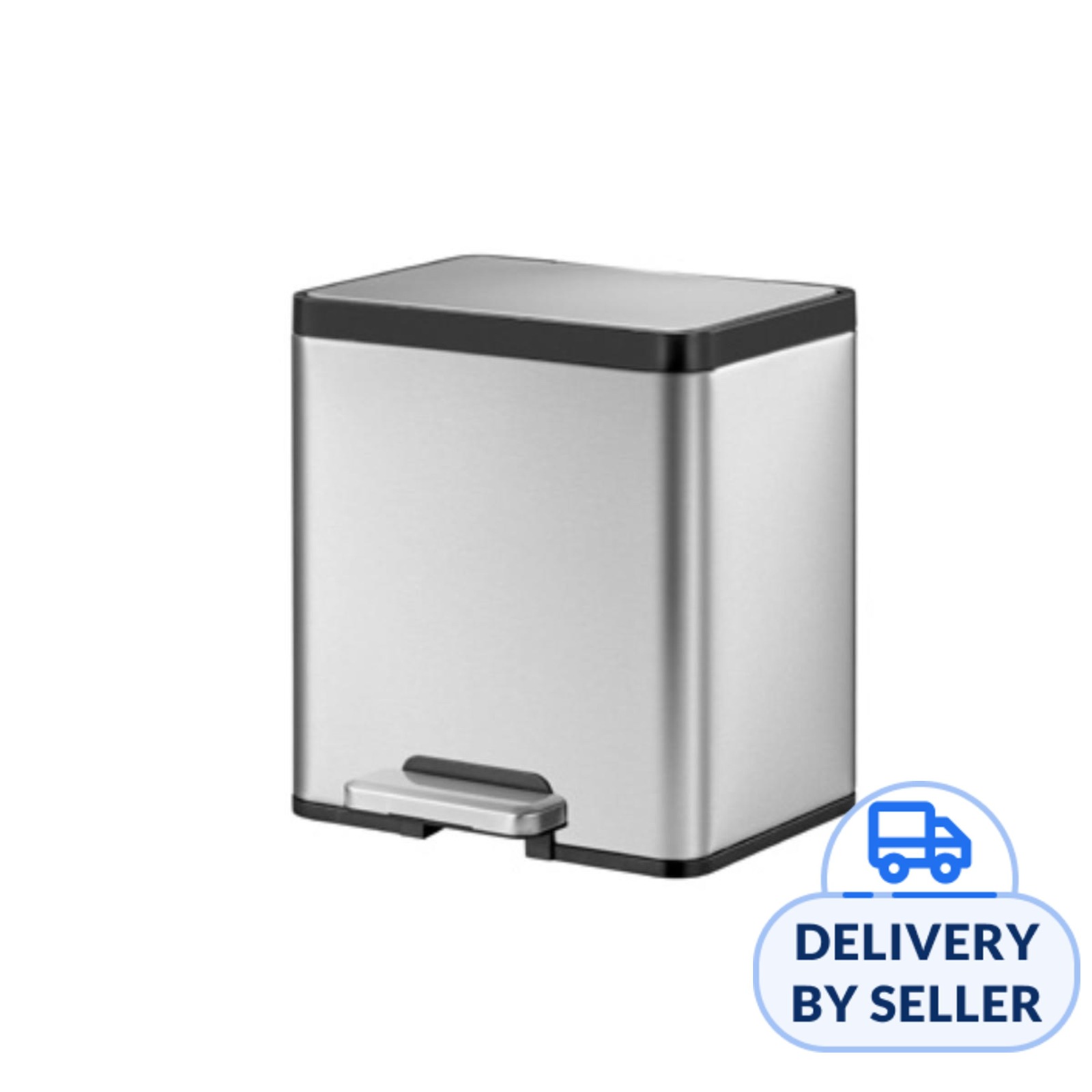 Eko SS Rectangle Step Bin With Soft Closing , 10L | NTUC FairPrice